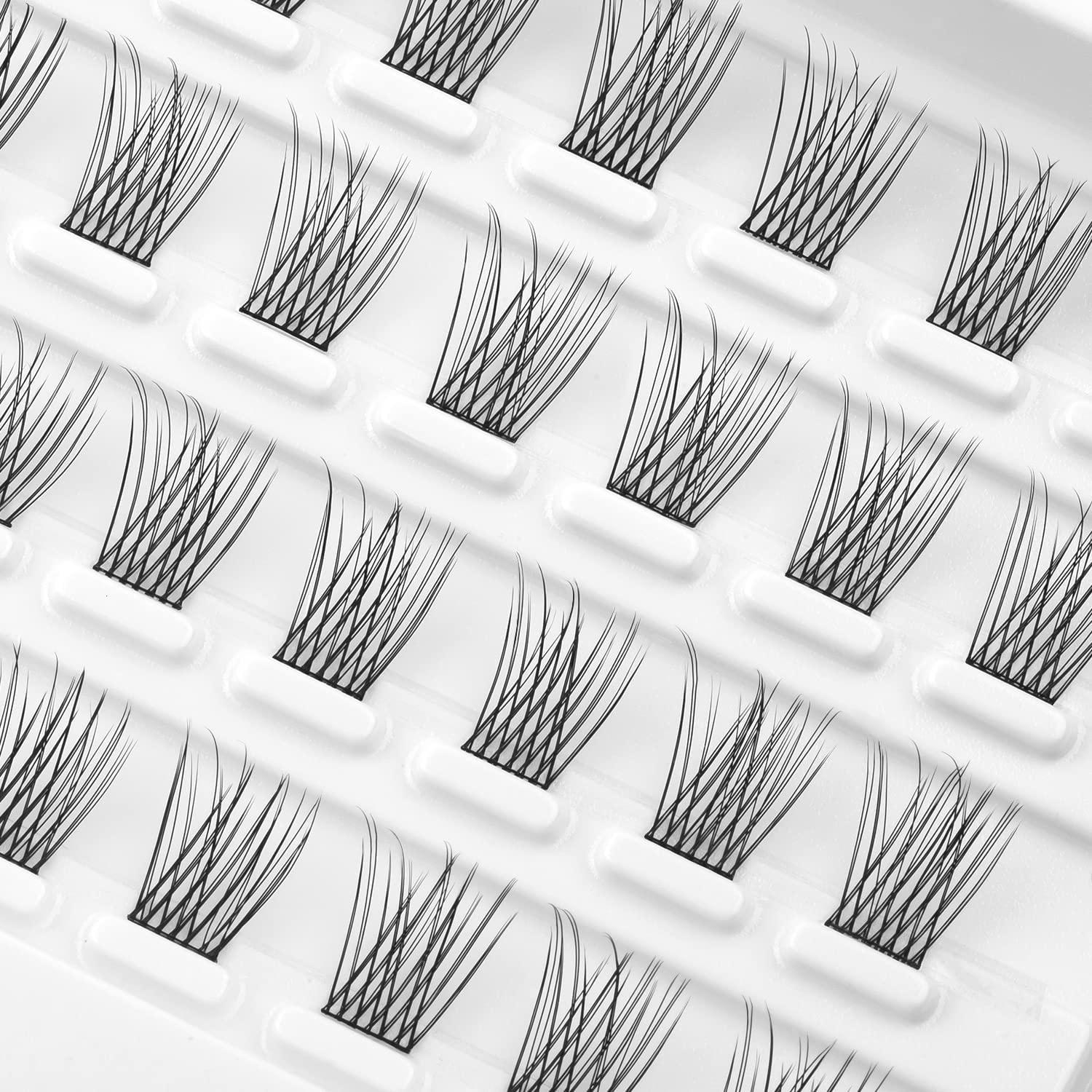 VIAVOGUE Lash Clusters - 40 Individual False Eyelashes for DIY ...