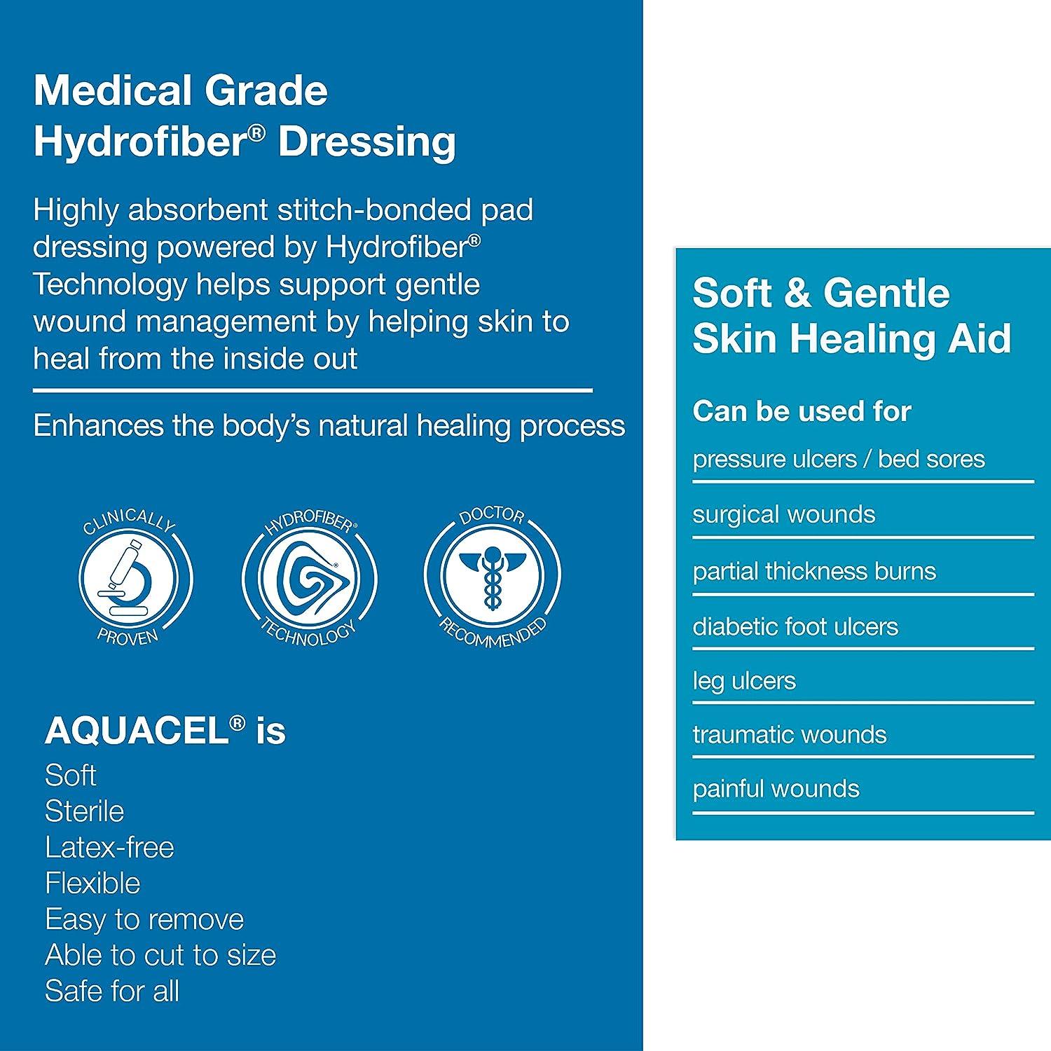 AQUACEL Extra 2 x 2 Hydrofiber Wound Dressing 420671 - Box of 10 | Buy ...