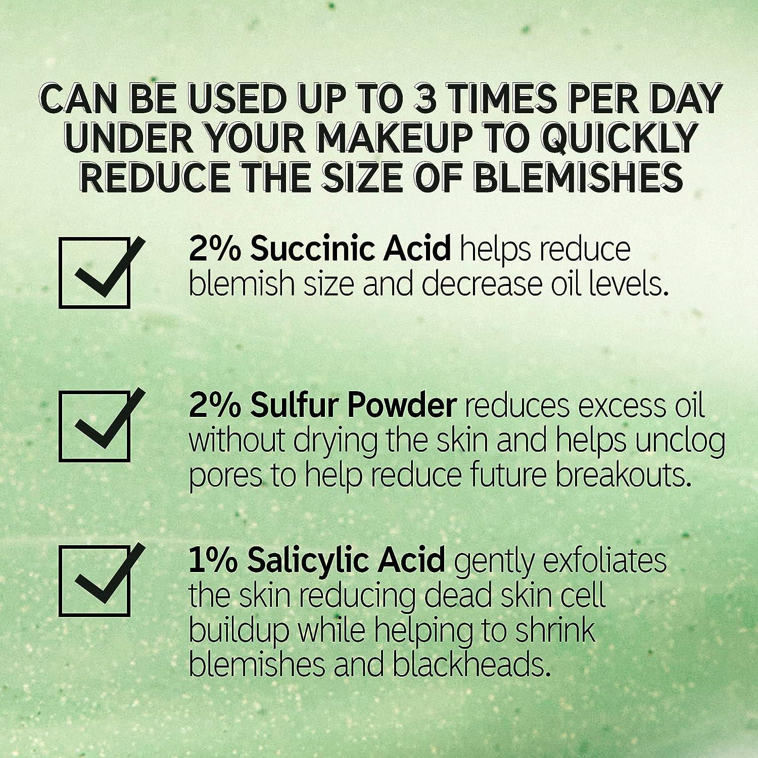 INKEY List Succinic Acid Acne Treatment - Clear Blemishes and Unclog ...