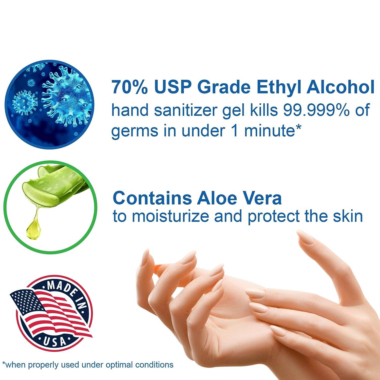 GINGI-PAK 82128-A ProGuard Hand Sanitizer Gel 70% Ethyl Alcohol | 1 ...