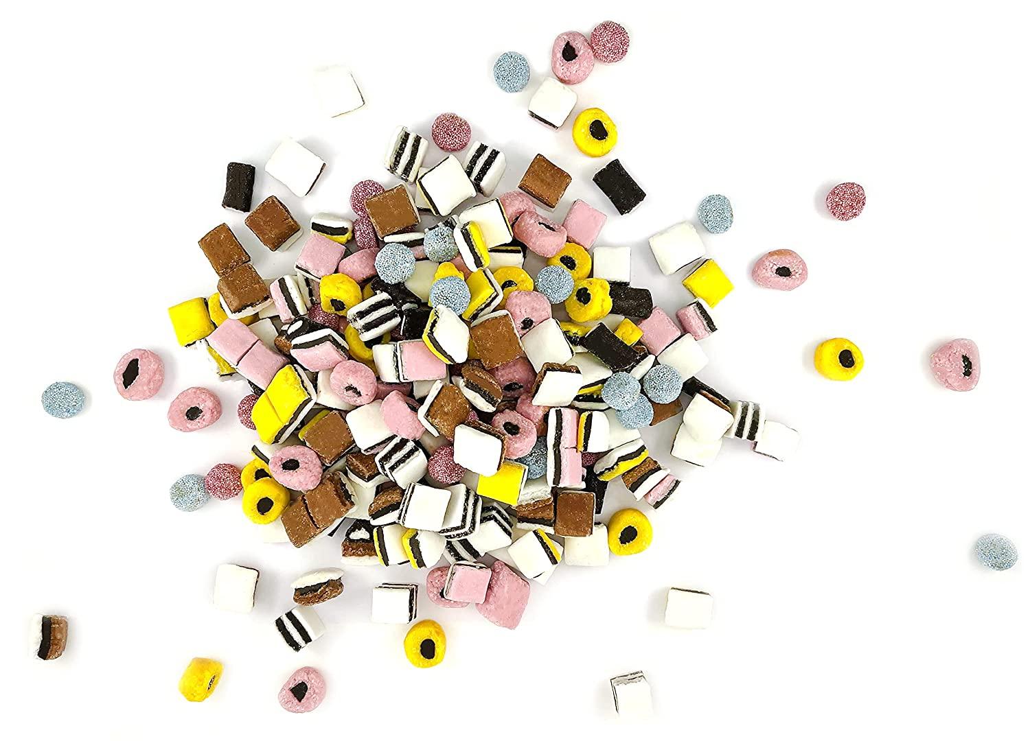 LaetaFood Gustaf's English Licorice Allsorts Gourmet Candy, Assorted ...