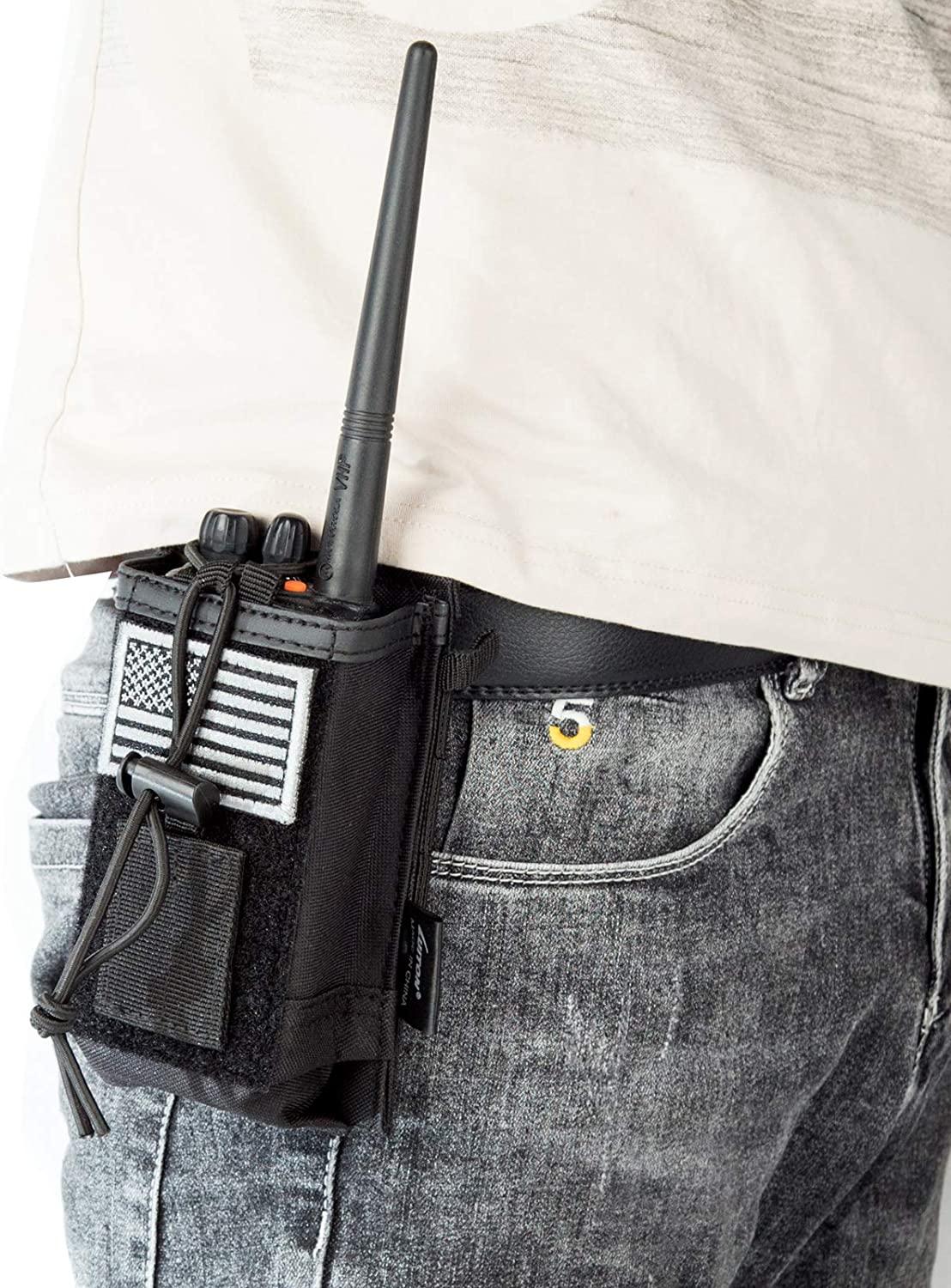 Tactical Radio Holder - Military Grade Molle Radio Case for Two Way ...