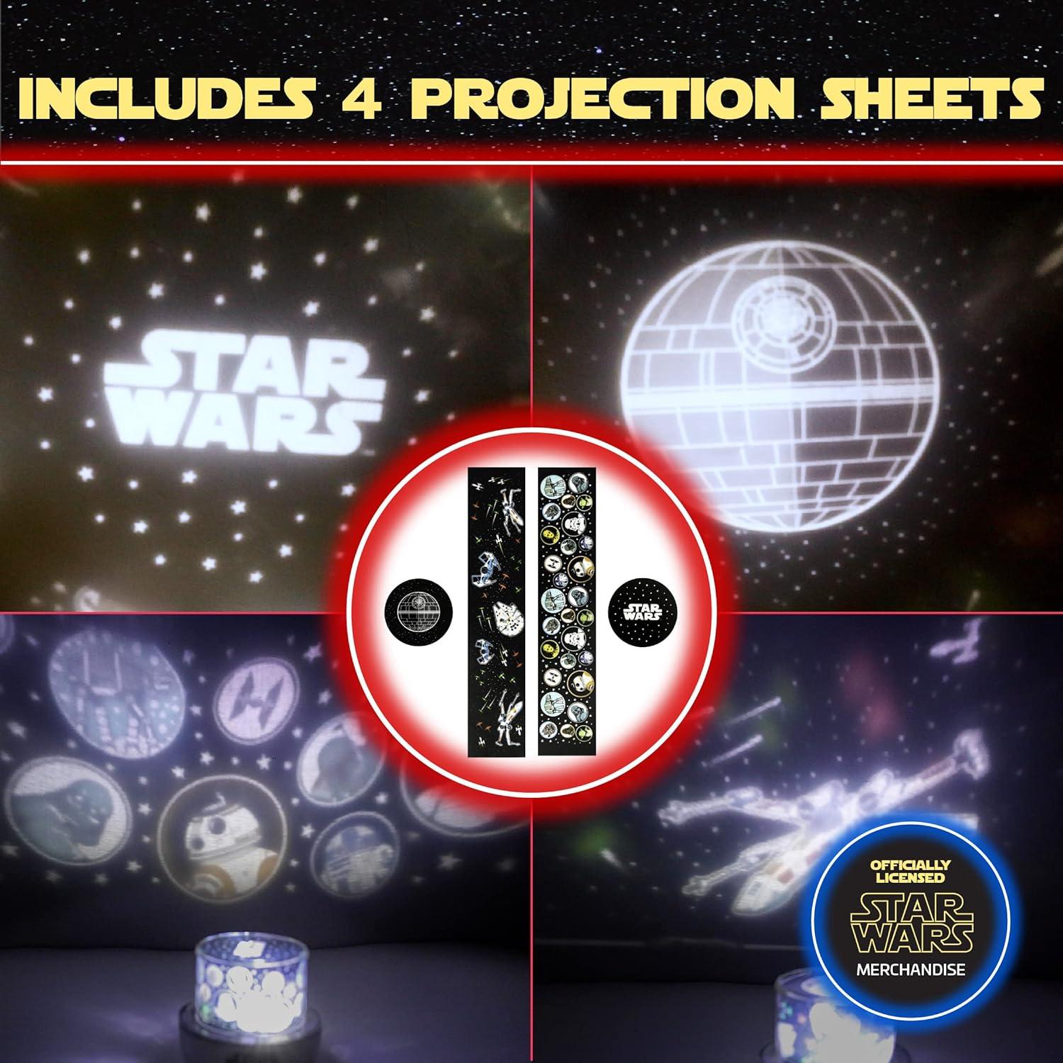 Star Wars Projection Light with Interchangeable Scenes - Night Light ...
