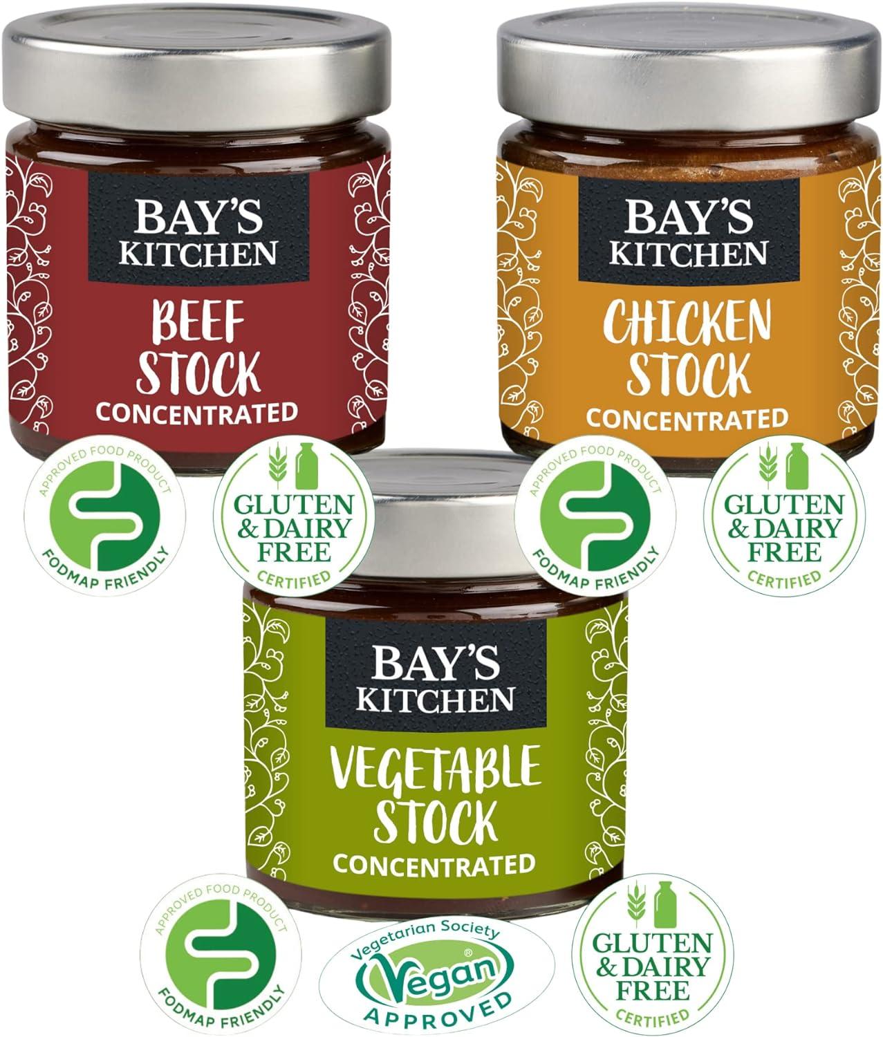 Bay's Kitchen 3 Cooking Stocks Selection - Beef Stock Chicken Stock and ...