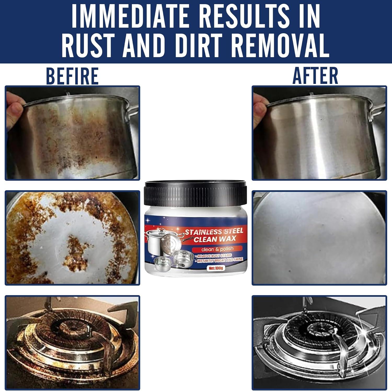 Stainless Steel Cleaner Paste | Powerful Stain Removal & Luster ...