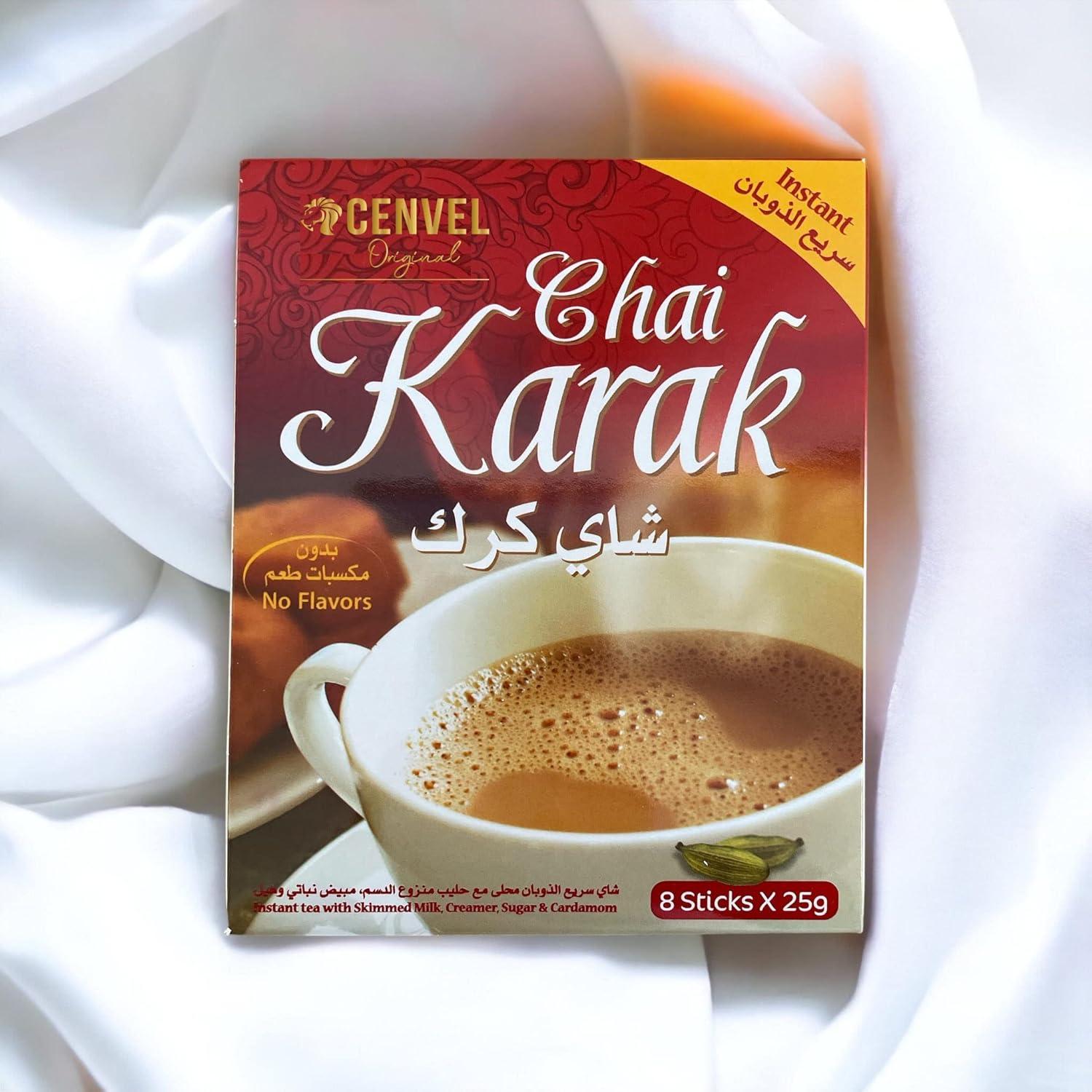 CENVEL Karak Chai Sweetened | Premium Instant Tea | Karak Tea Natural ...