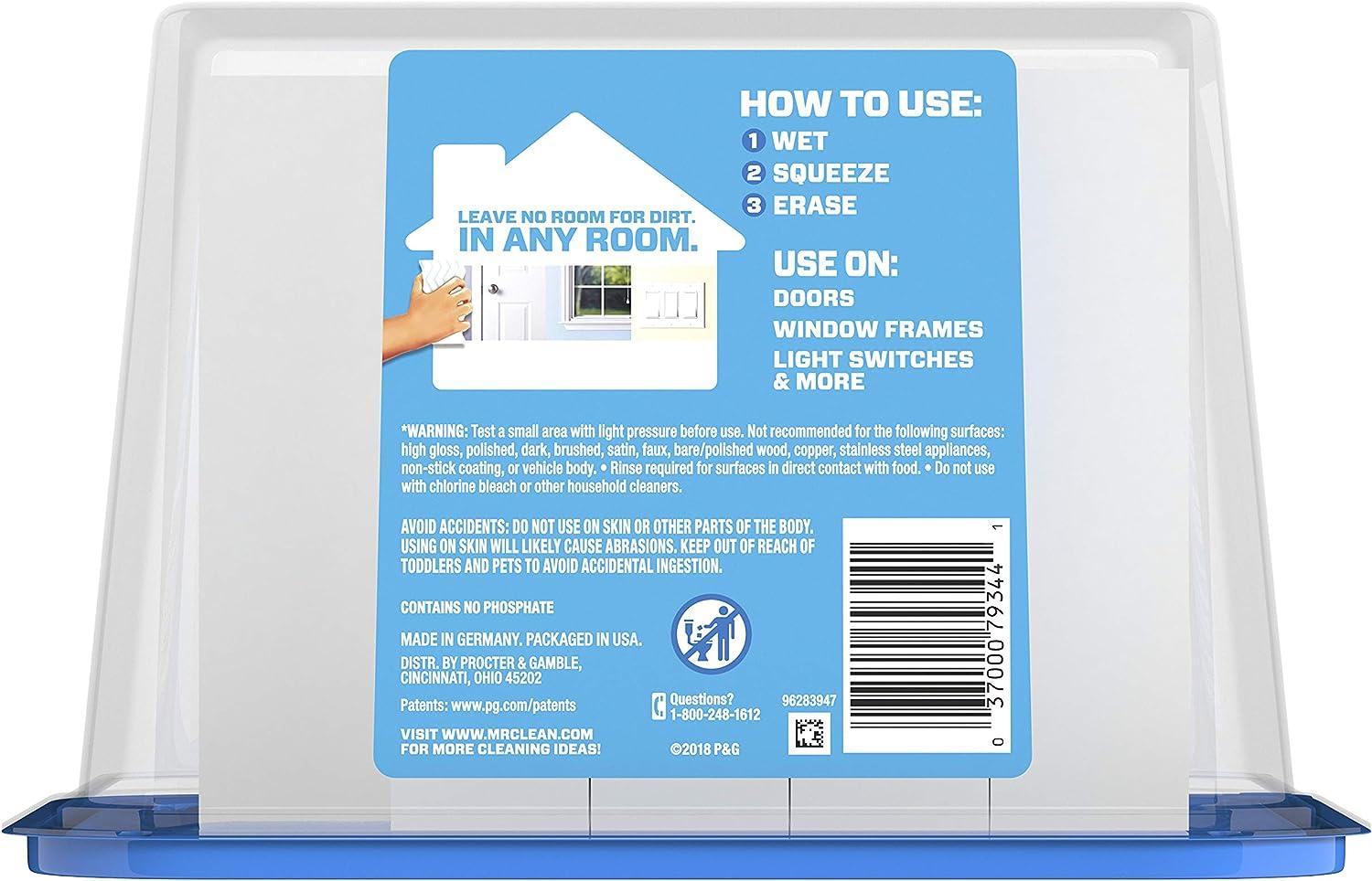 Mr. Clean Magic Eraser Original Cleaning Pads with Durafoam - 9 Count ...