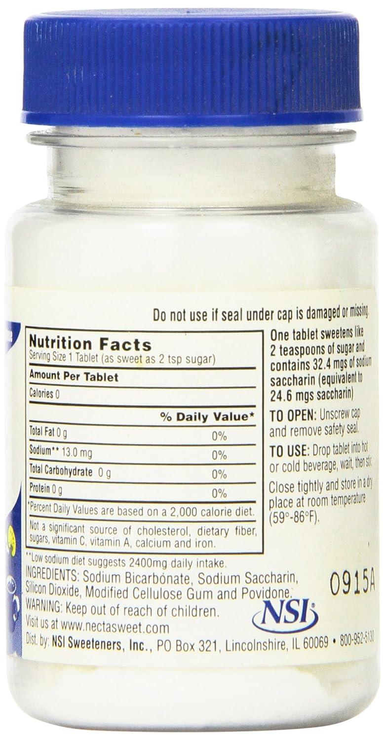 Necta Sweet Sugar Substitute Tablets 1/2 Grain 500 Count Bottle | Buy ...