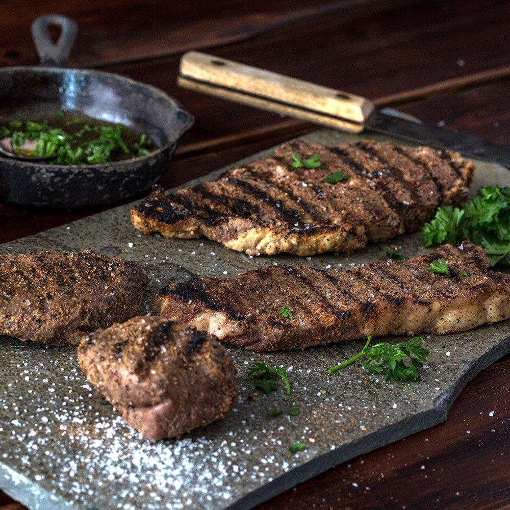 Nebraska Star Beef Premium Angus Steak Sampler Gift Package - Best ...