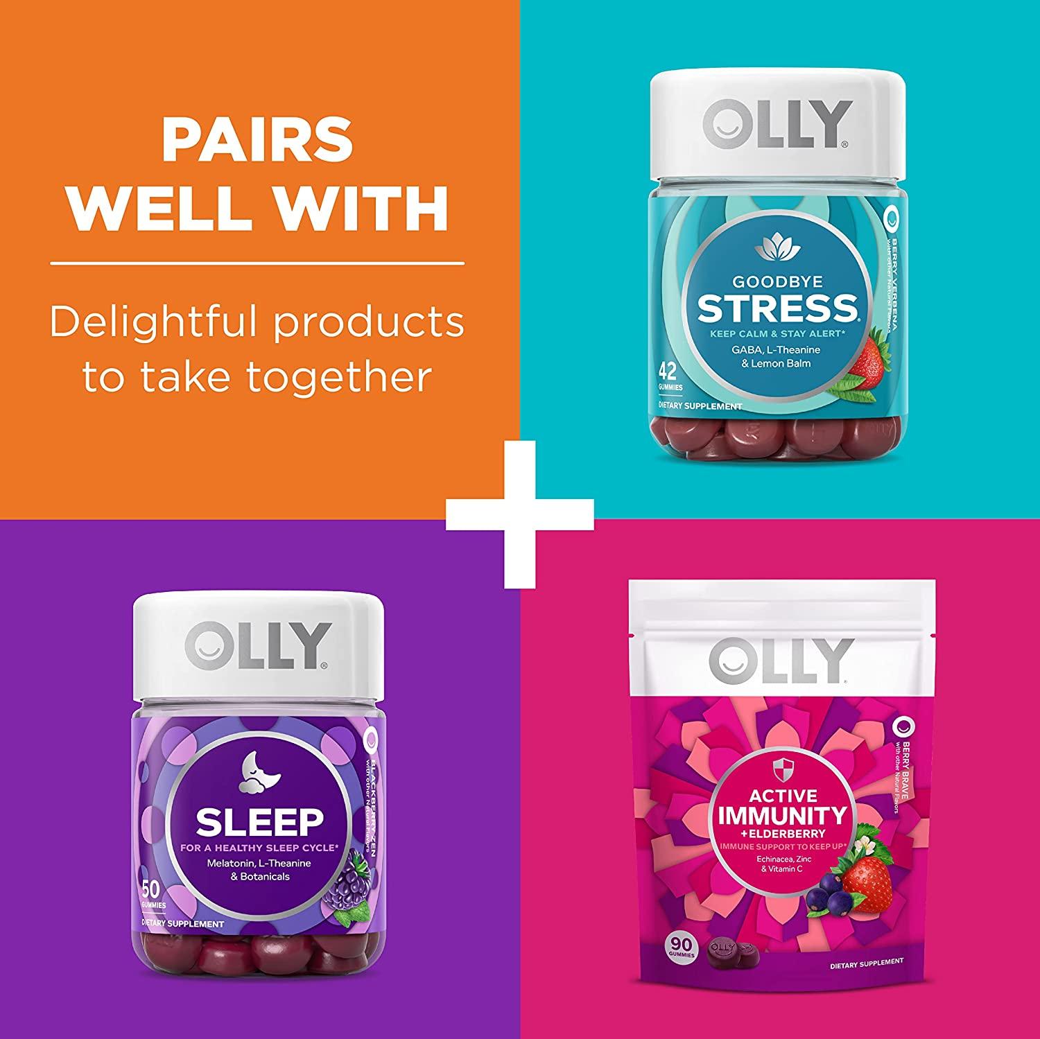 OLLY Swift Energy Gummy - Caffeine from Green Tea, B Vitamins, L ...