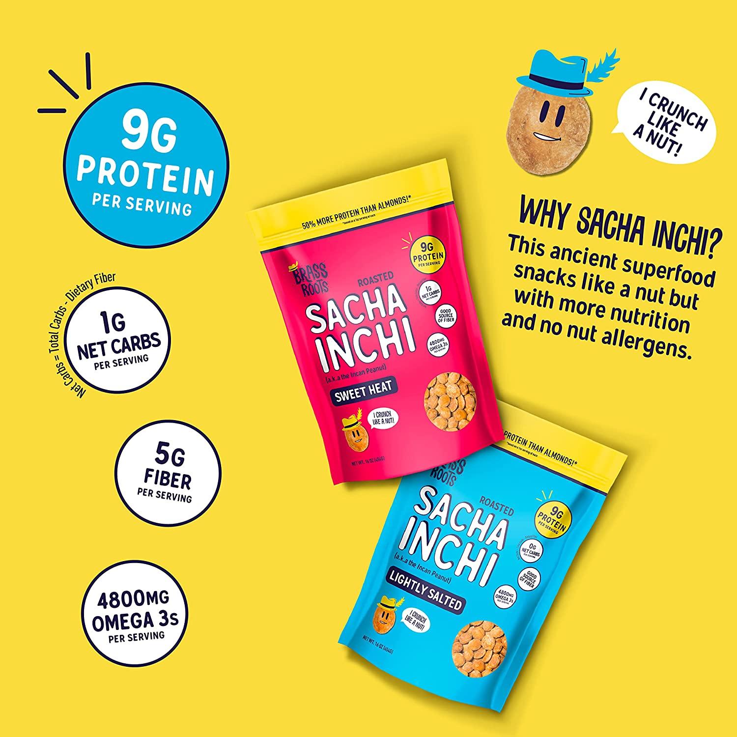 Brass Roots Organic Roasted Sacha Inchi Seeds Variety Pack | Keto Paleo ...