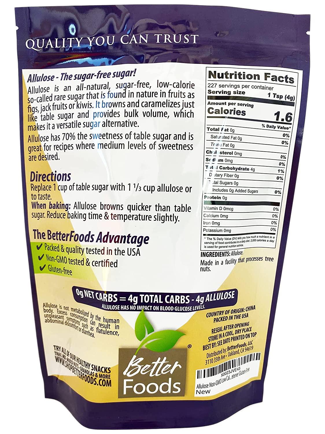 3 LBS Allulose Non-GMO Crystalline Powder - Sugar-Free, Low Calorie ...