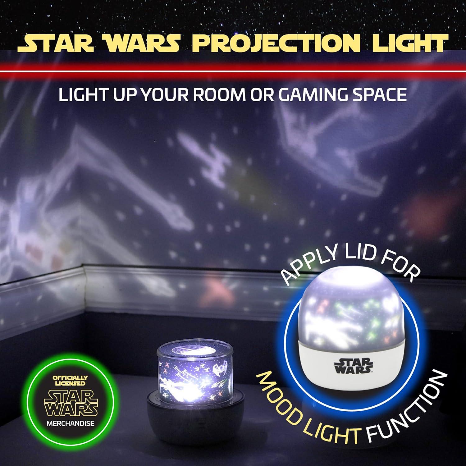 Star Wars Projection Light with Interchangeable Scenes - Night Light ...