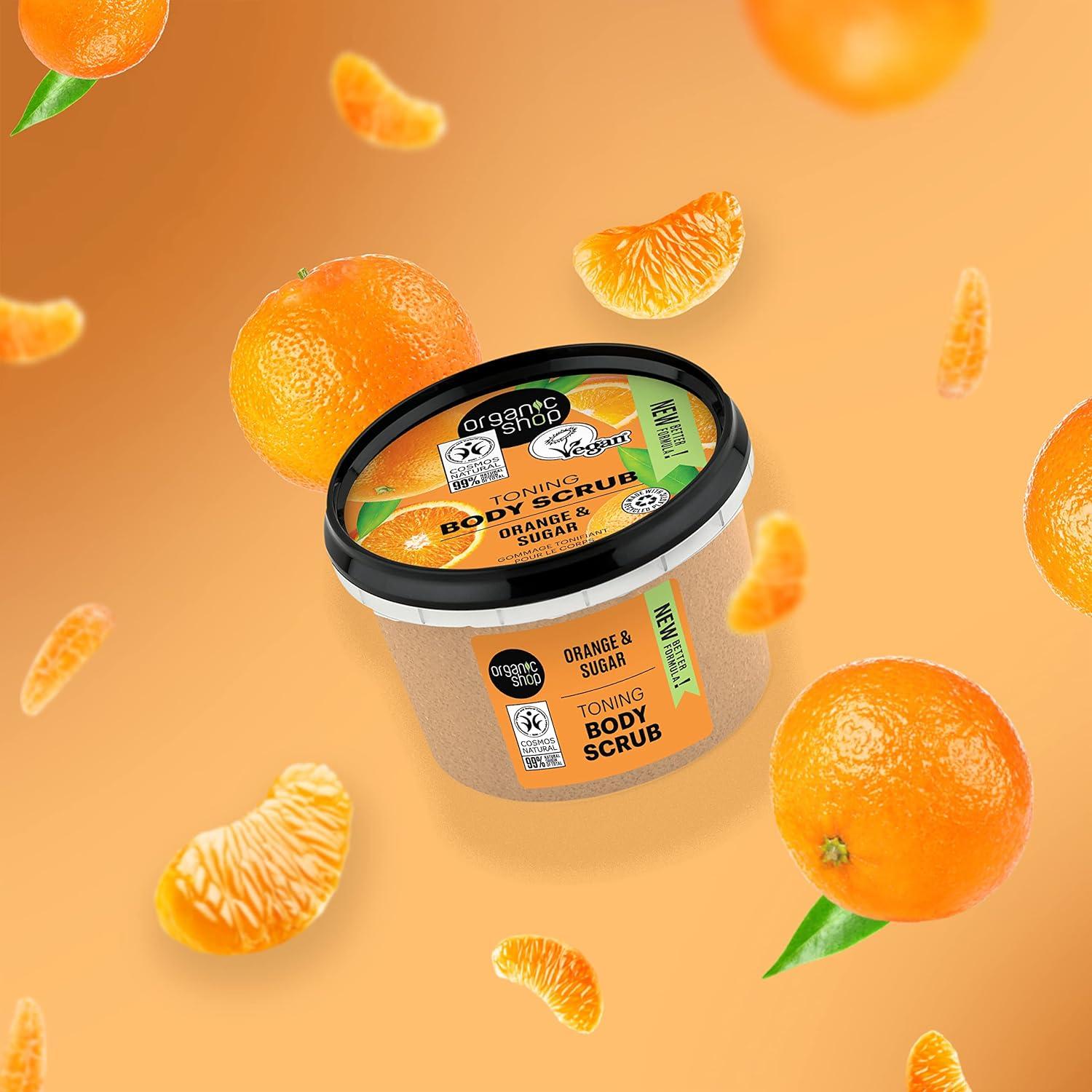 Organic Shop Sicilian Orange Body Scrub 250ml - Refreshing Orange Scrub ...