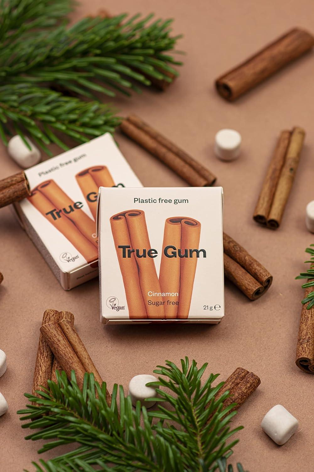 True Gum 6-Pack Christmas Gift Set | Cinnamon Flavor | Plastic-Free ...