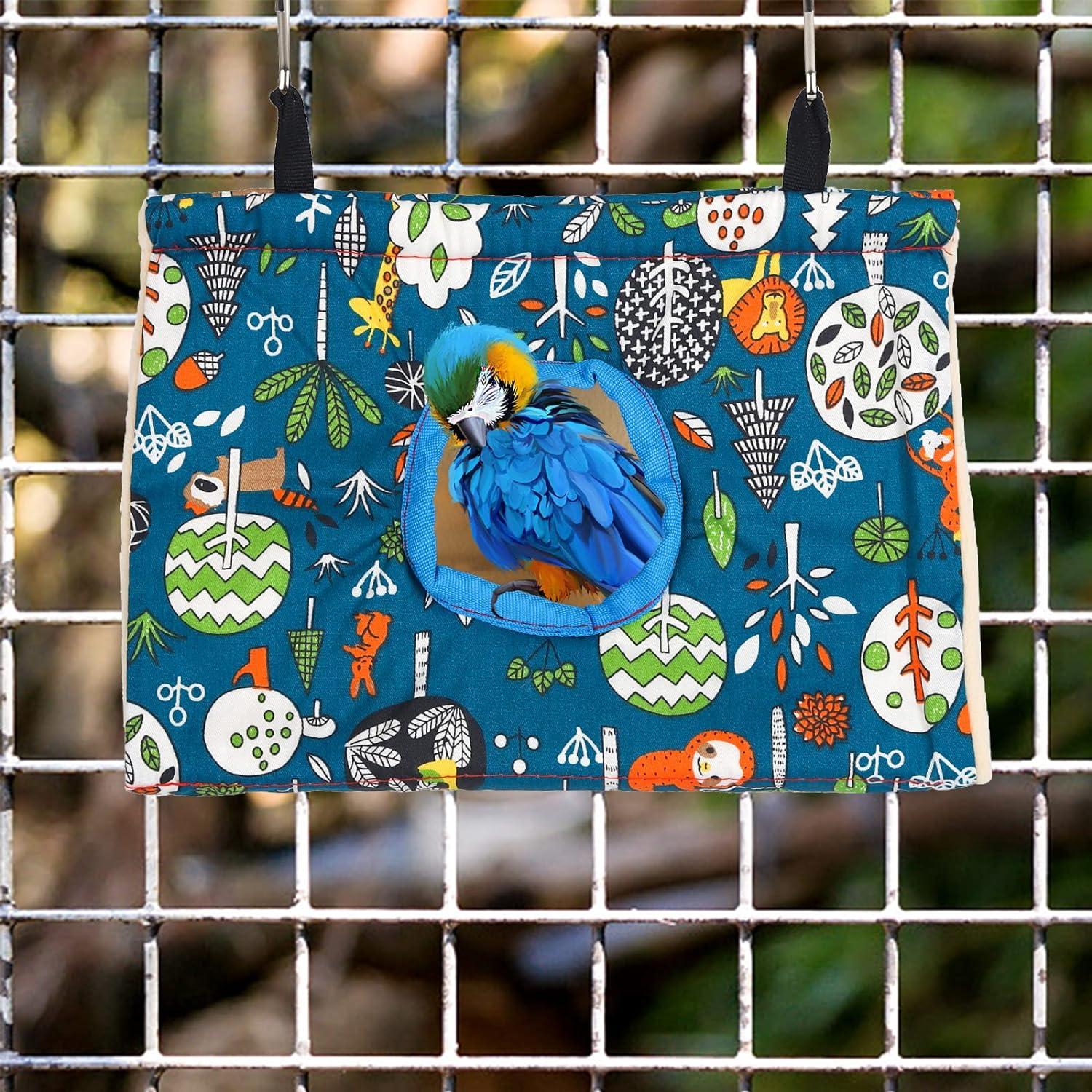 Winter Warm Bird Nest House Plush Bird Hammock Snuggle Tent Small Pet ...