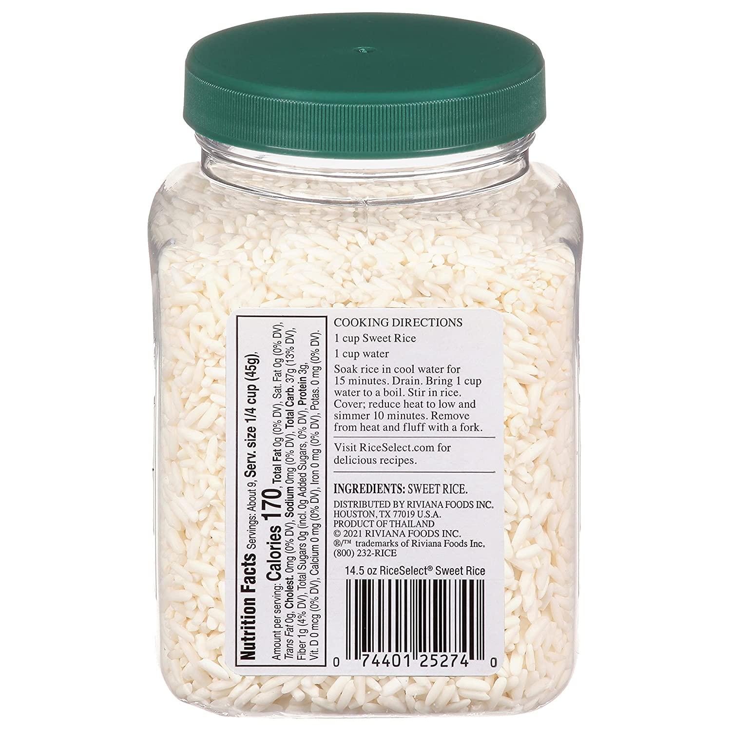 RiceSelect Discoveries Sweet Sticky Dessert Rice 14.5 oz Jar - Gluten ...