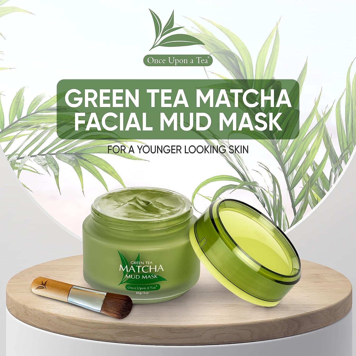 Green Tea Matcha Facial Mud Mask - Removes Blackheads, Reduces Wrinkles ...