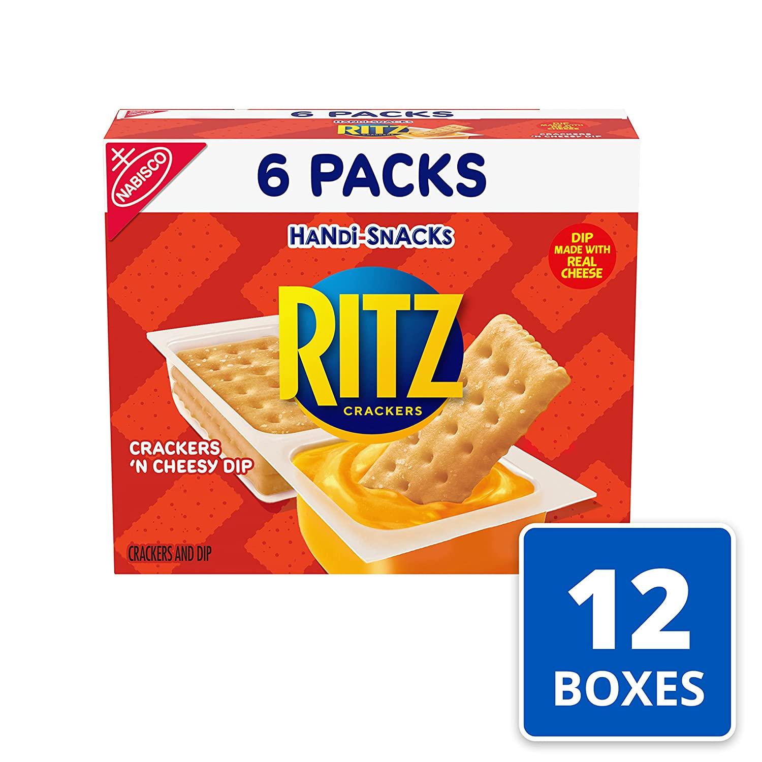 Handi-Snacks RITZ Crackers 'N Cheesy Dip Snack Packs - 72 Total Packs ...
