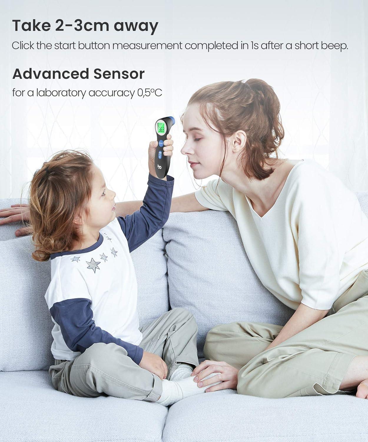 Femometer Non Contact Infrared Forehead Thermometer for Adults & Kids ...