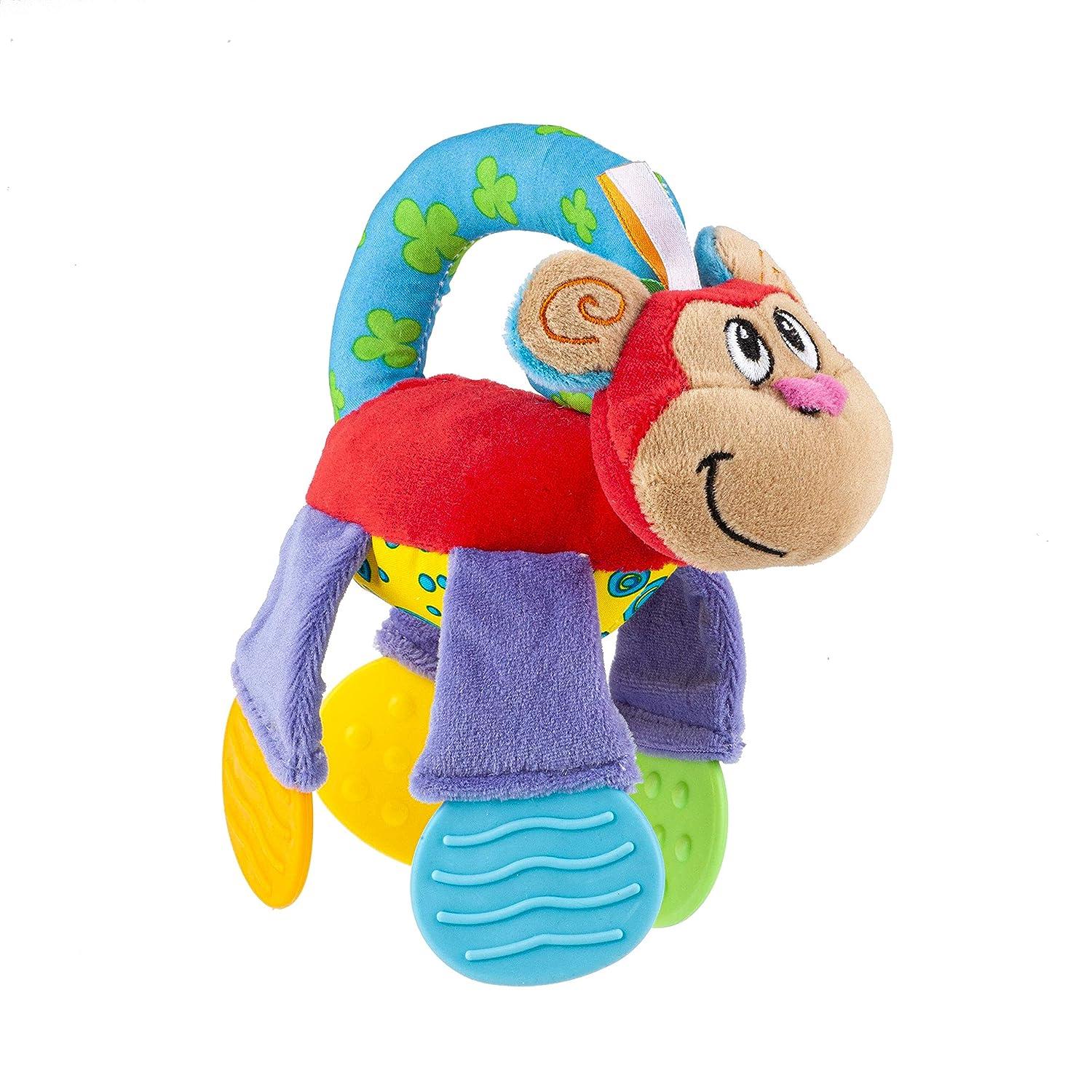 Nuby Floppers Plush Teether Monkey - Soothing Baby Teething Toy | Buy ...