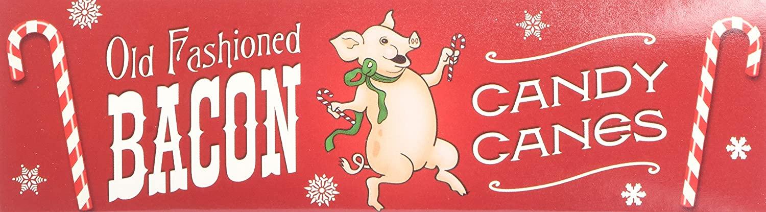 Archie McPhee Bacon Candy Canes 3.8 oz (6 Pack) - Unique Bacon Flavored ...