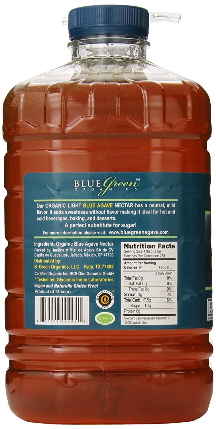 Blue Green Agave Organic Nectar Light Blue 176 Ounce | Buy Now with ...