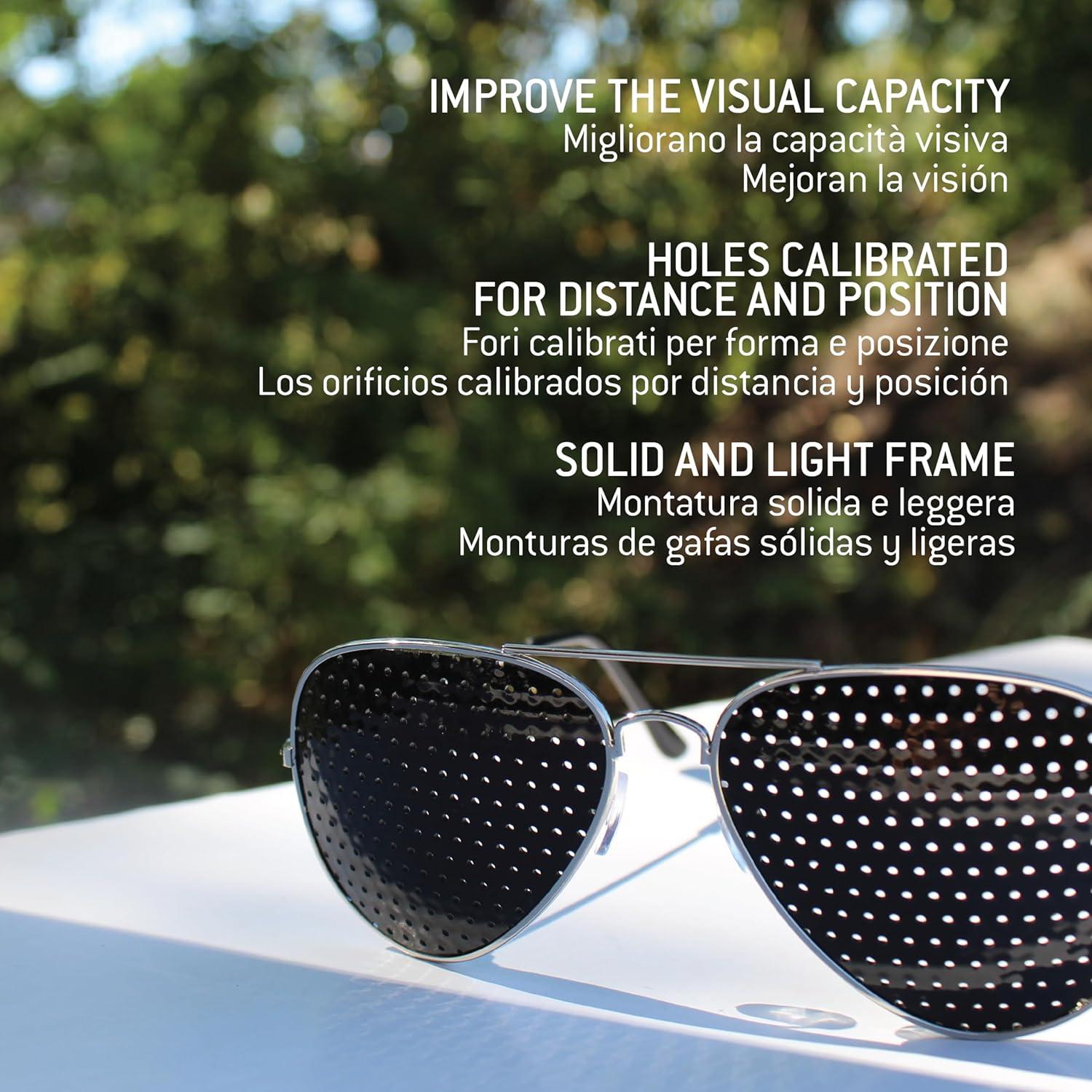 Naturalight Pinhole Glasses for Eye Training - Model Bauxite Bifocal ...