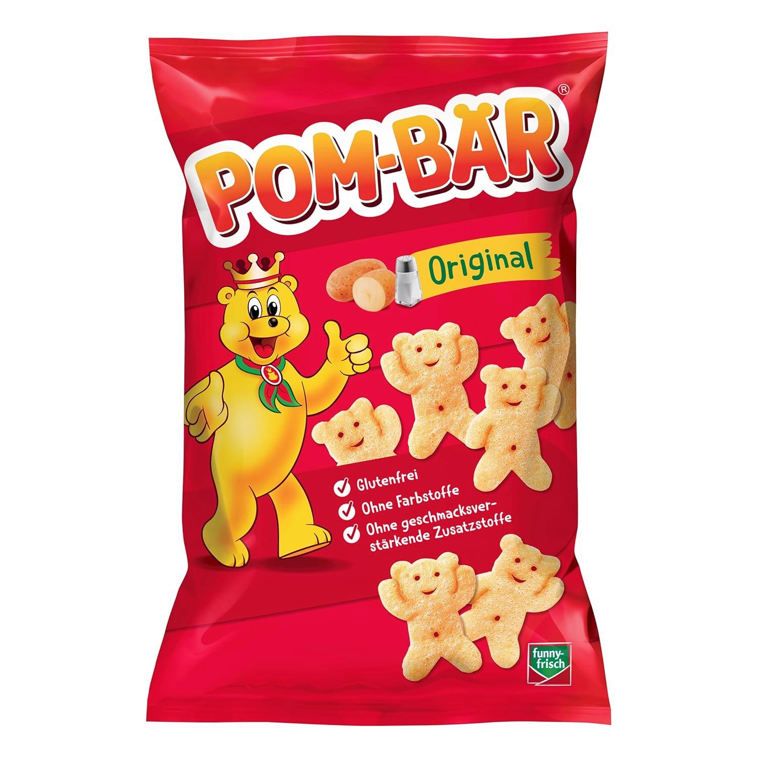 Buy Pom-Bear Original 12 x 75g - Crispy Potato Snacks for Kids ...