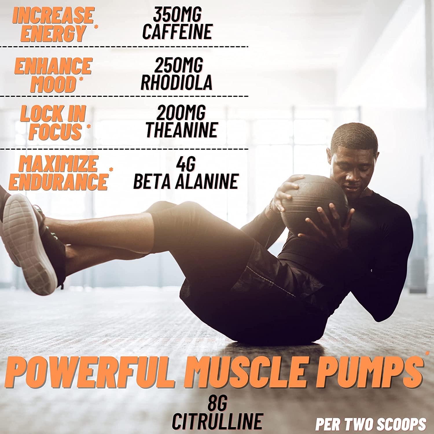 Mammoth Labs Pump Pre Workout - 30 Servings | Explosive Energy & Focus ...