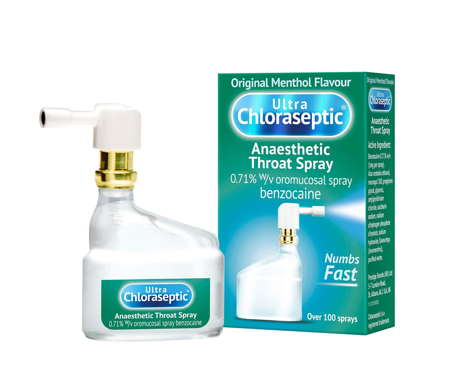 Ultra Chloraseptic Sore Throat Spray 15ml - Fast Acting Relief ...