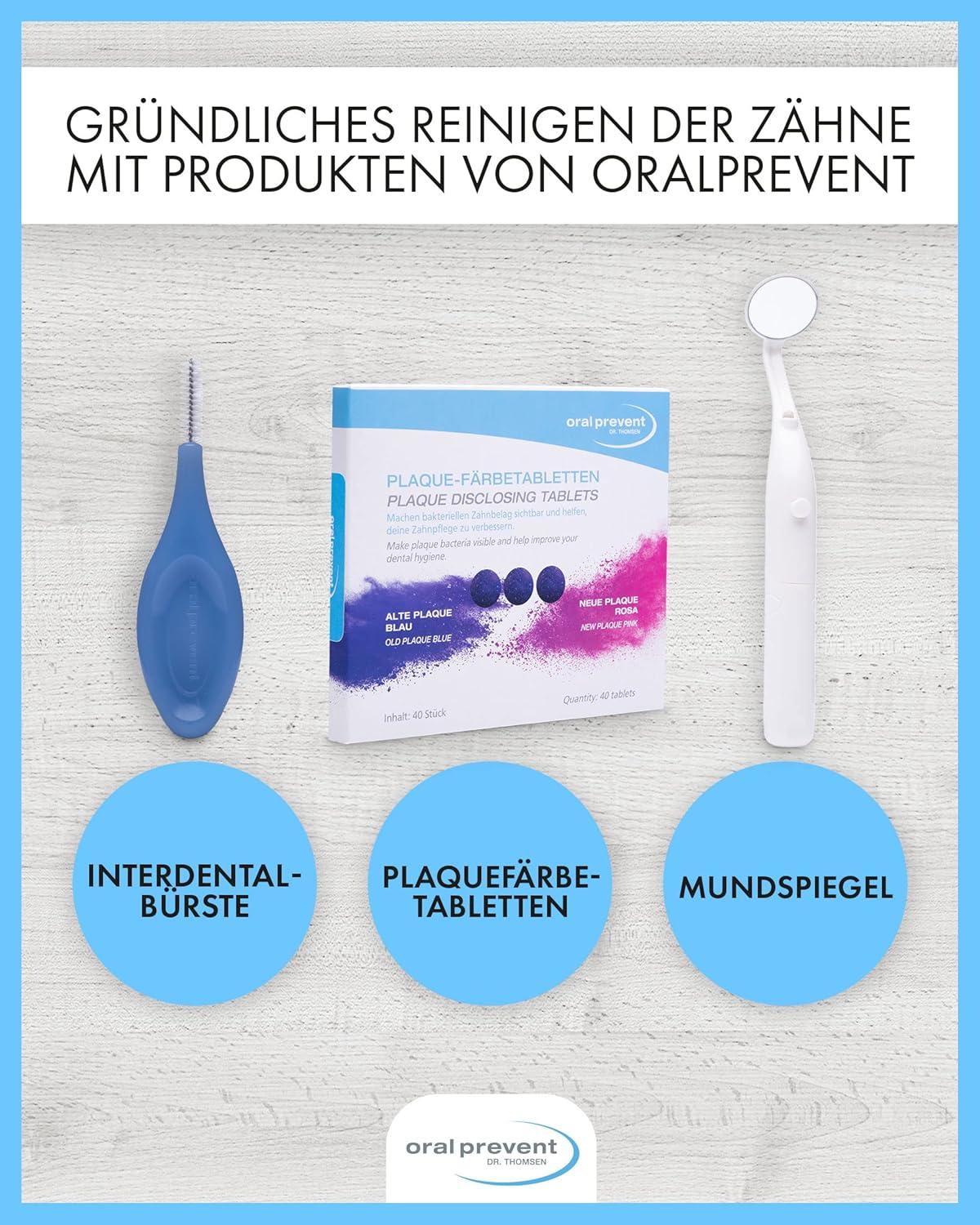 Oral Prevent Plaque Coloring Tablets - Erythrosine-Free Chewing Tablets ...