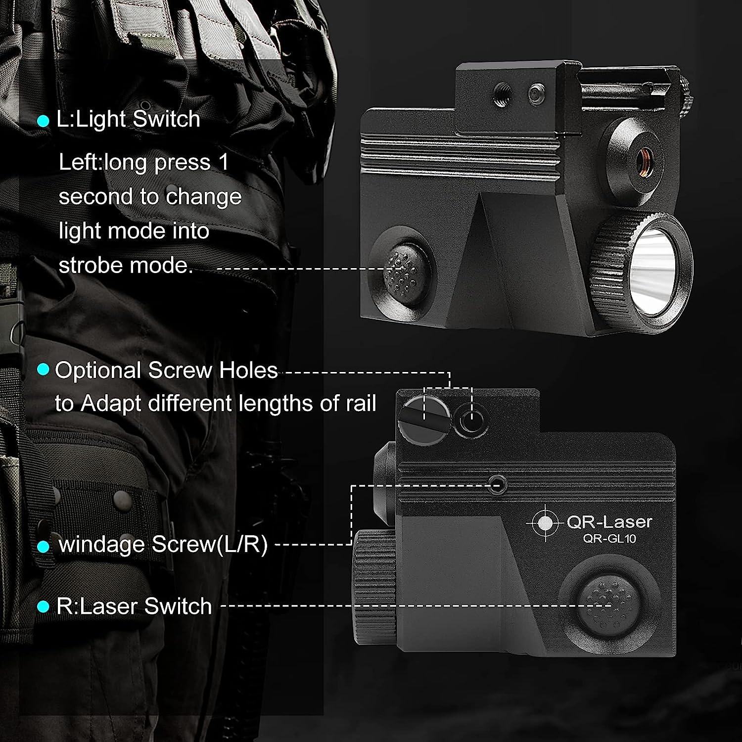 QR-Laser Green Laser Sight Gun Light Combo | 500 Lumens USB ...