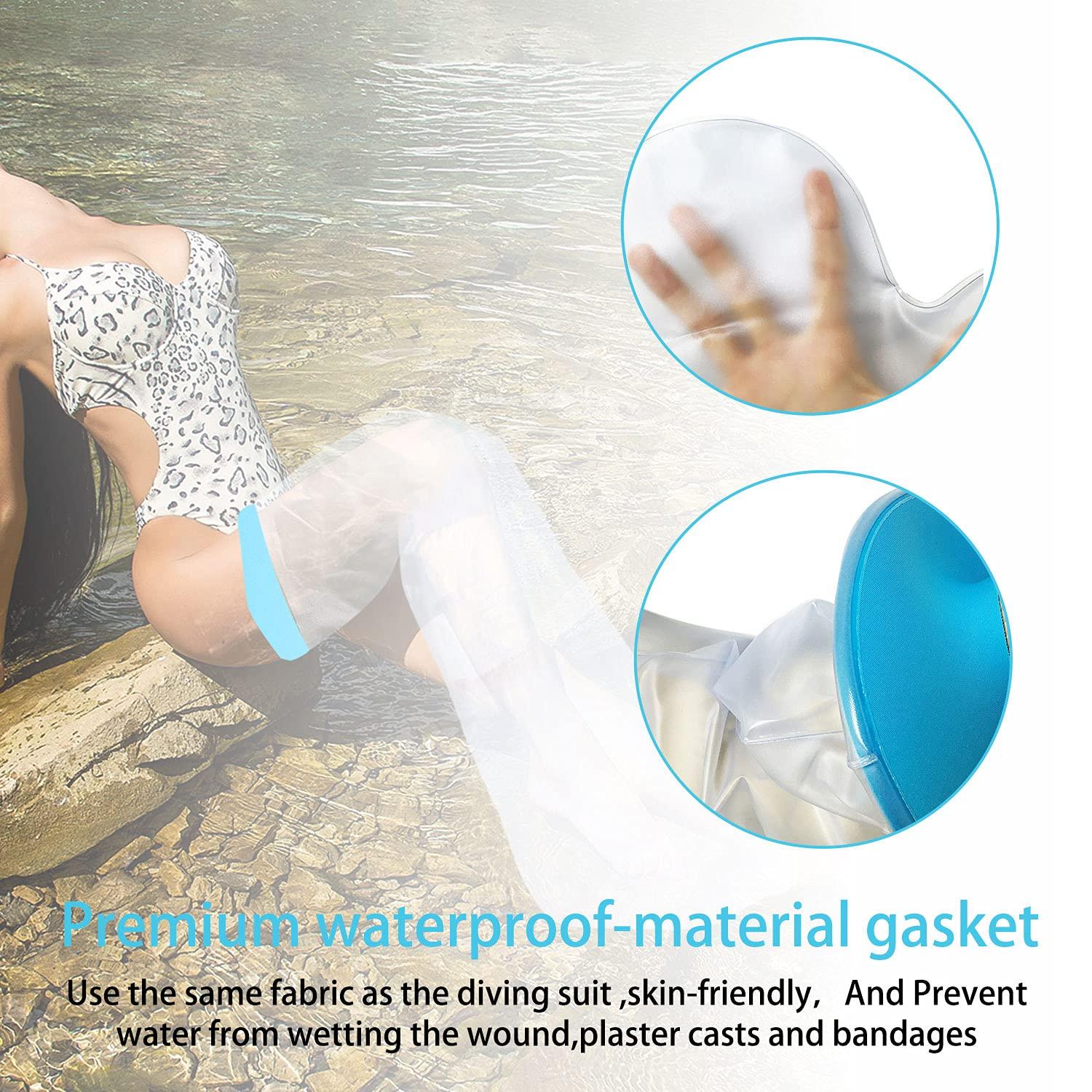 Adult Waterproof Leg Cast Cover - Full Leg Protector for Shower & Bath ...