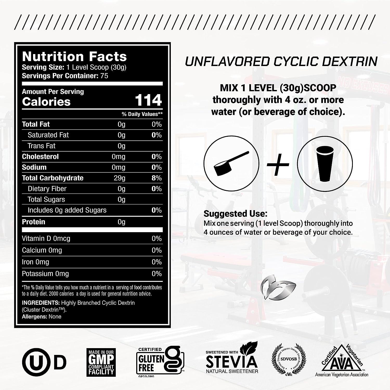 Muscle Feast Highly Branched Cyclic Dextrin 5lbs - Premium Pre & Post ...