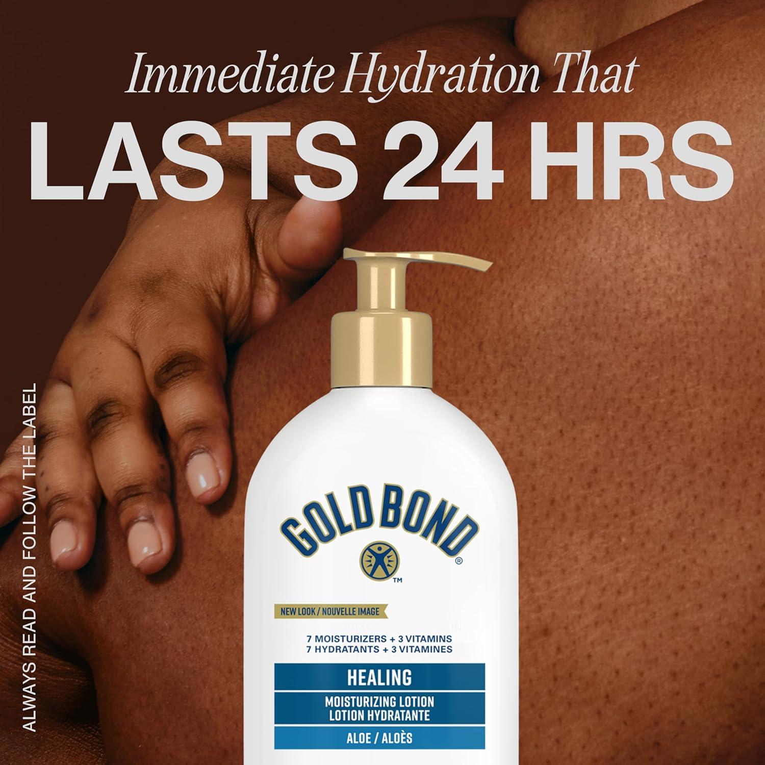Gold Bond Healing Moisturizing Lotion 400ml Pump Bottle Healing Body ...
