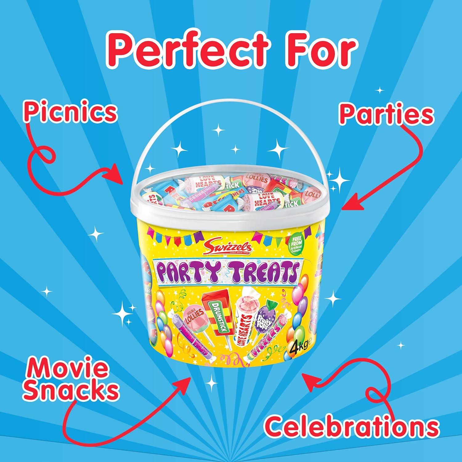 Swizzels Party Treats Extra Large Sweets Tub - A Large Assortment of ...
