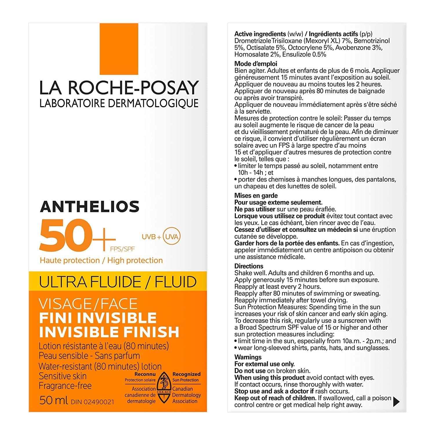 La Roche-Posay Anthelios Face Sunscreen & BUNDLE Broad Spectrum UVA-UVB ...