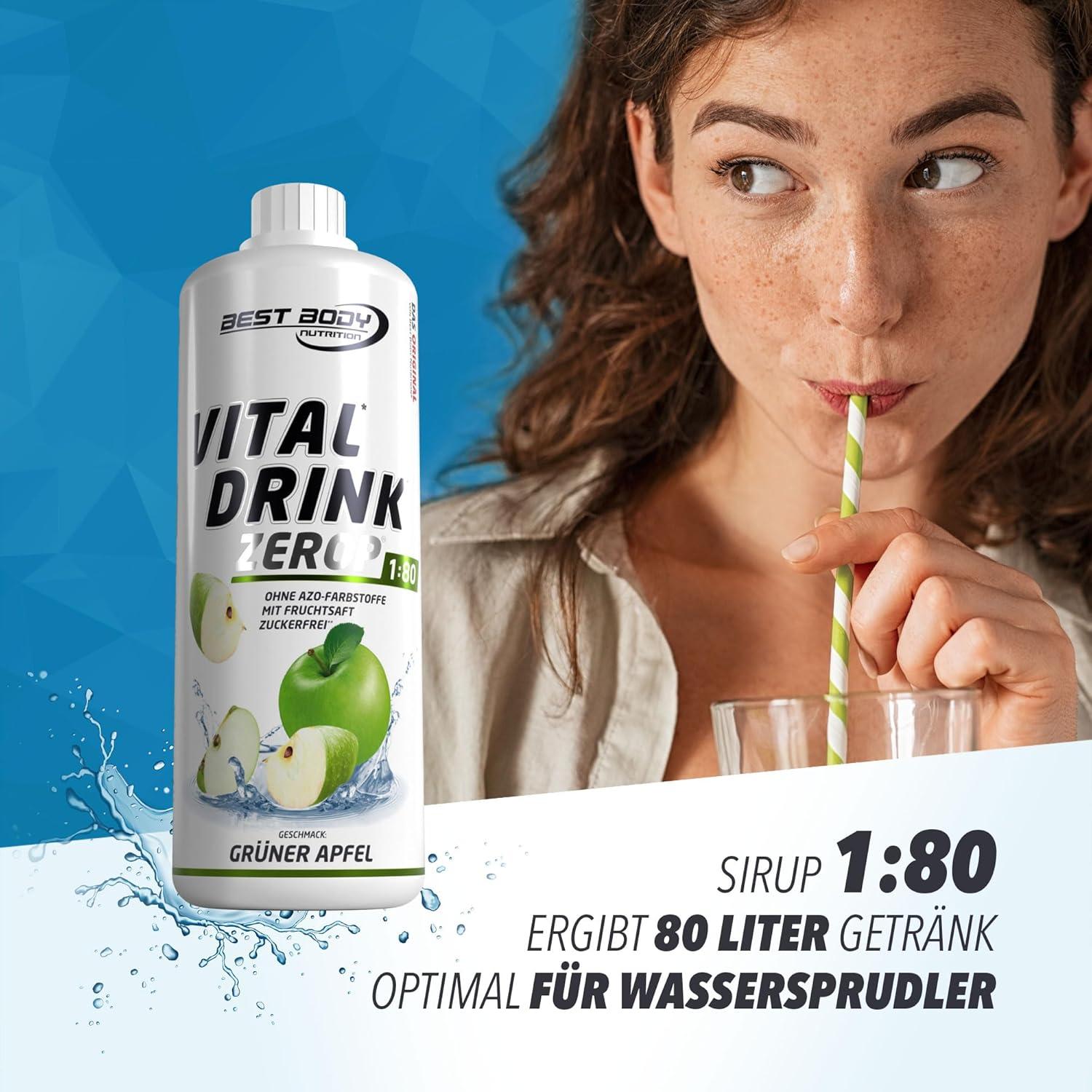 Best Body Nutrition Vital Drink Zerop - Green Apple Concentrate - Sugar ...