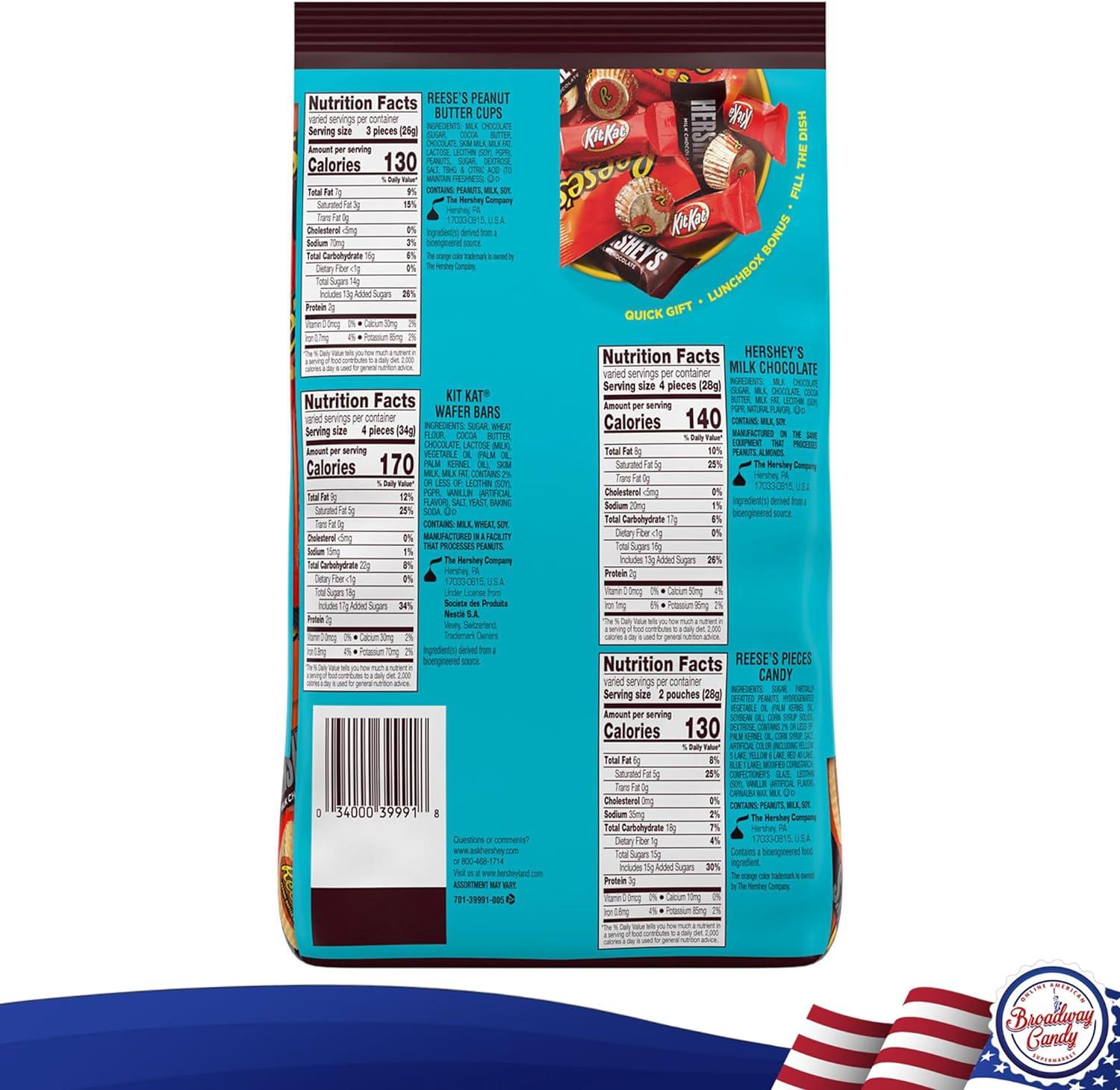 Hershey's Kitkat & Reese's Assorted Party Pack 946g (33.38oz ...