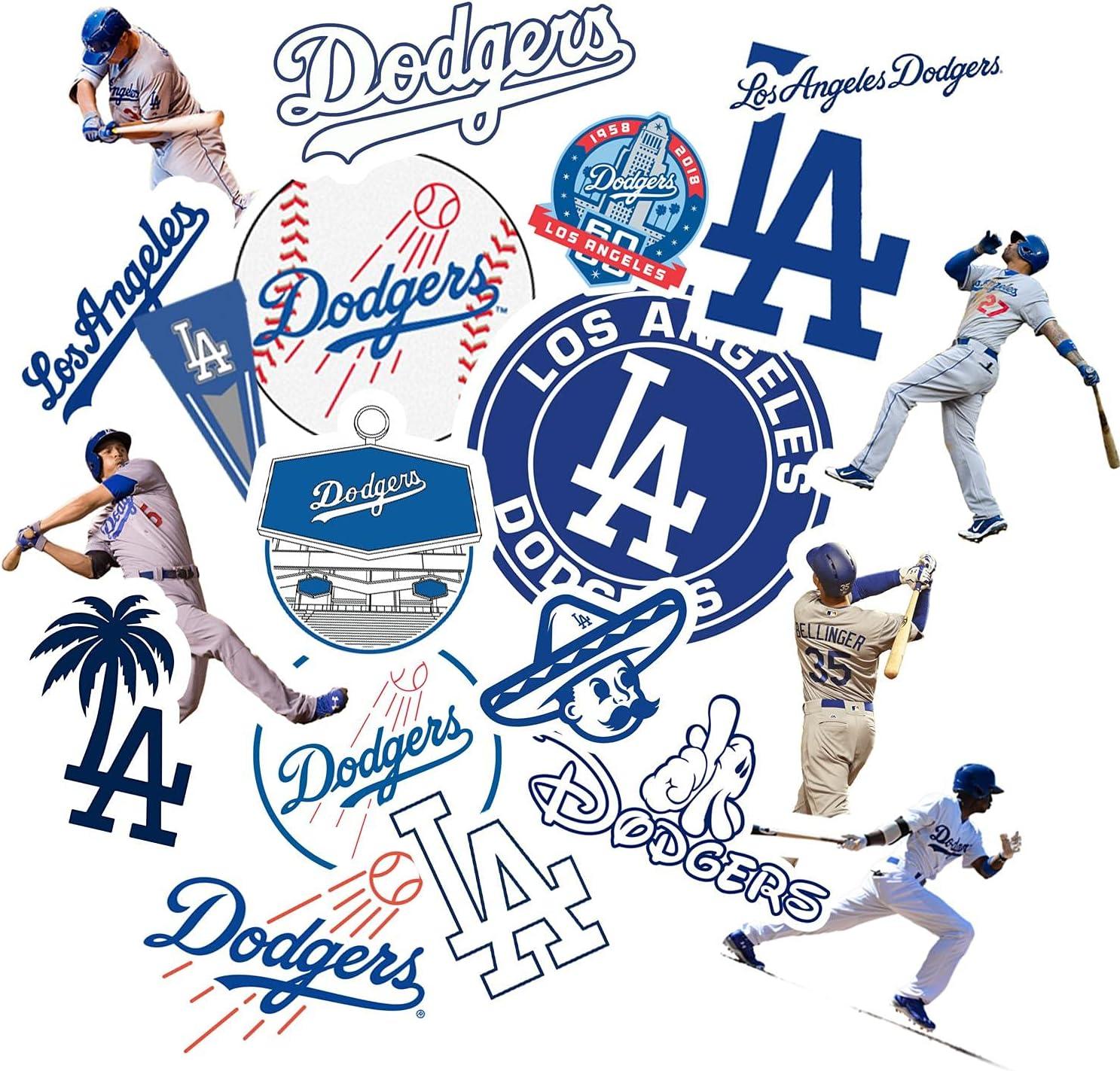 Los Angeles Dodgers Vinyl Waterproof Stickers Pack - 20 PCS | Dodgers ...