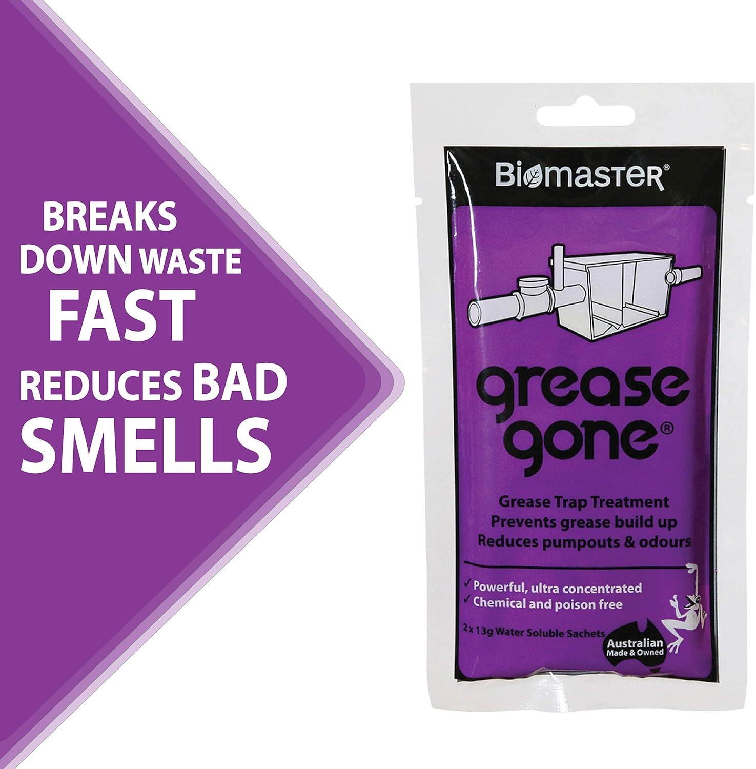 Grease Gone Grease Trap Cleaner - Dissolves Fat Oil & Grease Reduces ...