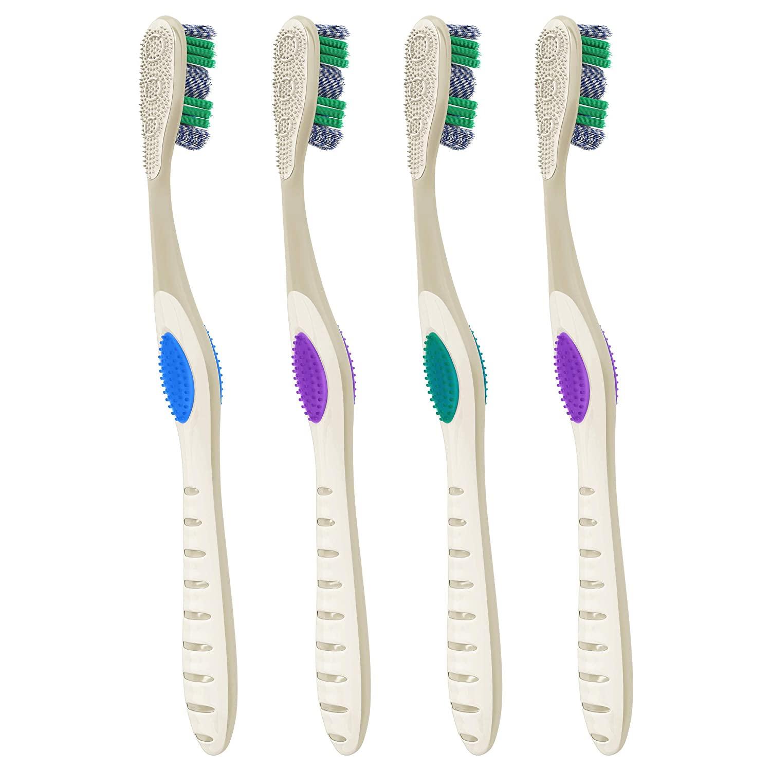 Colgate 360 Optic White Whitening Toothbrush 4 Pack - Adult Soft ...