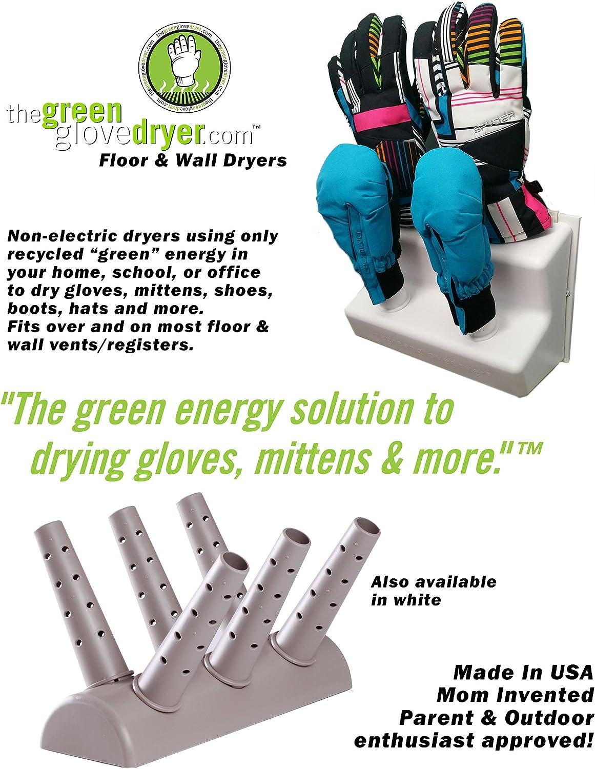 Eco-Friendly Green Glove Dryer for Hats, Gloves, Shoes & More - White ...