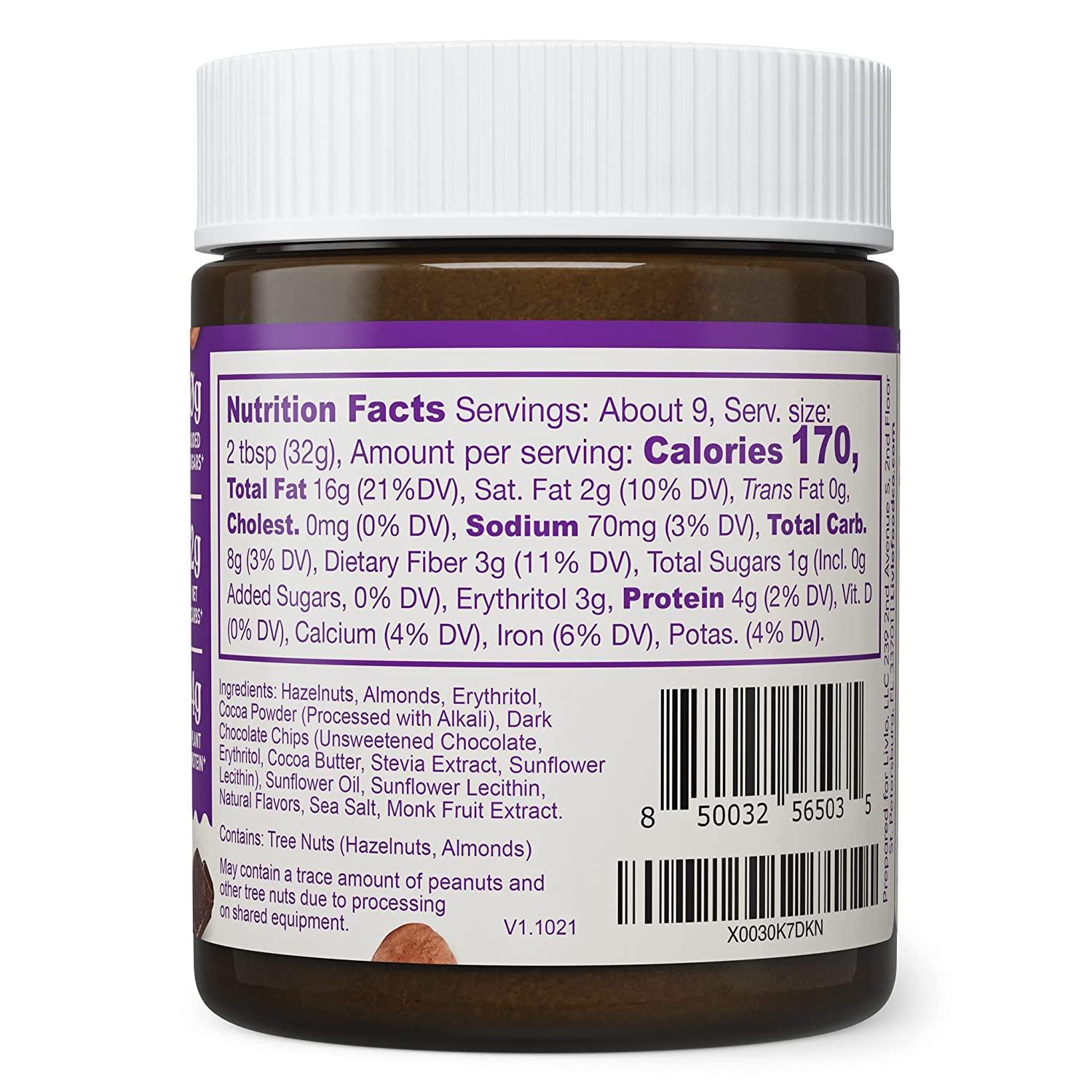 Livlo Zello Keto Chocolate Hazelnut Spread - Keto Dessert with 2g Net ...
