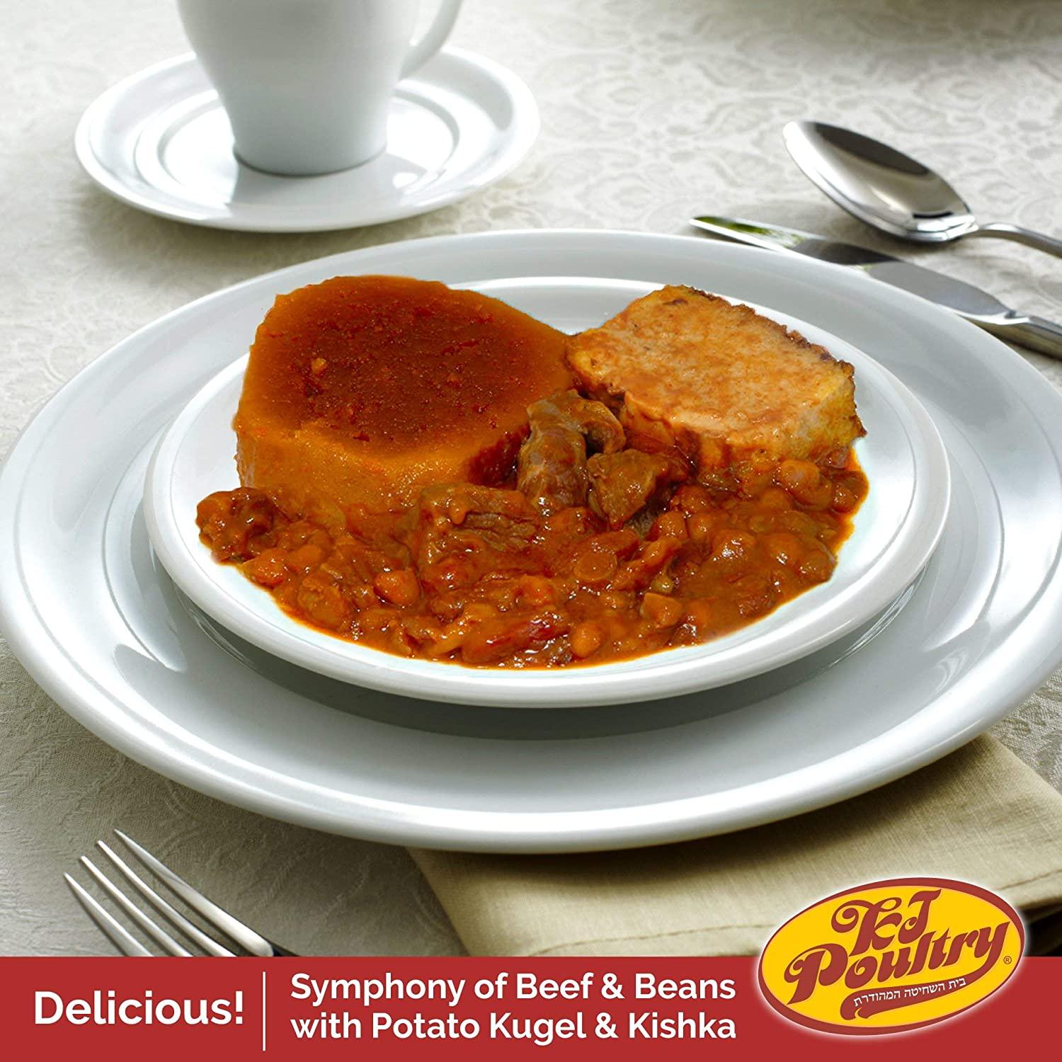 Kosher MRE Beef Chulent & Kugel (2 Pack) - Fully Cooked Shabbos Meals ...