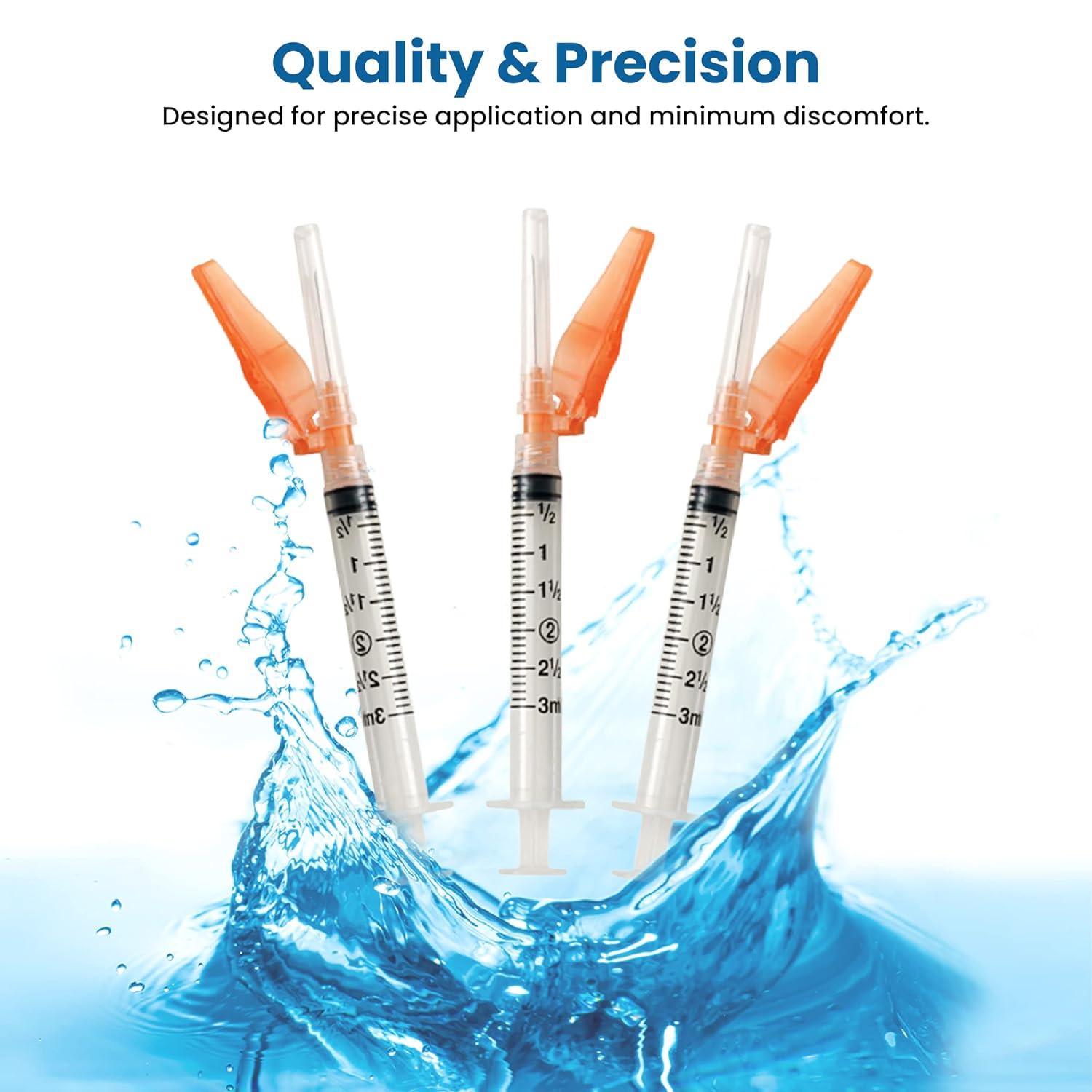 TKMD 25G x 1 Safety Needles Individually Wrapped Needles for Injections ...