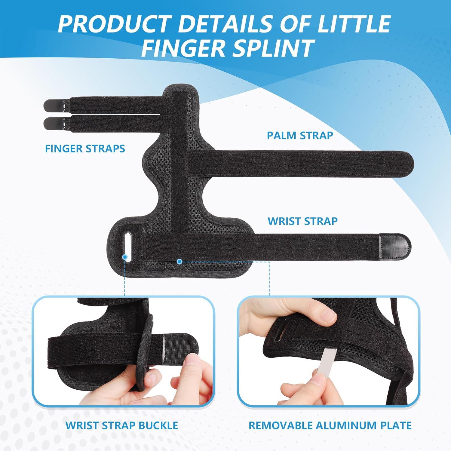 Joingood Adjustable Finger Rail for Small Fingers - Wrist Splint for ...