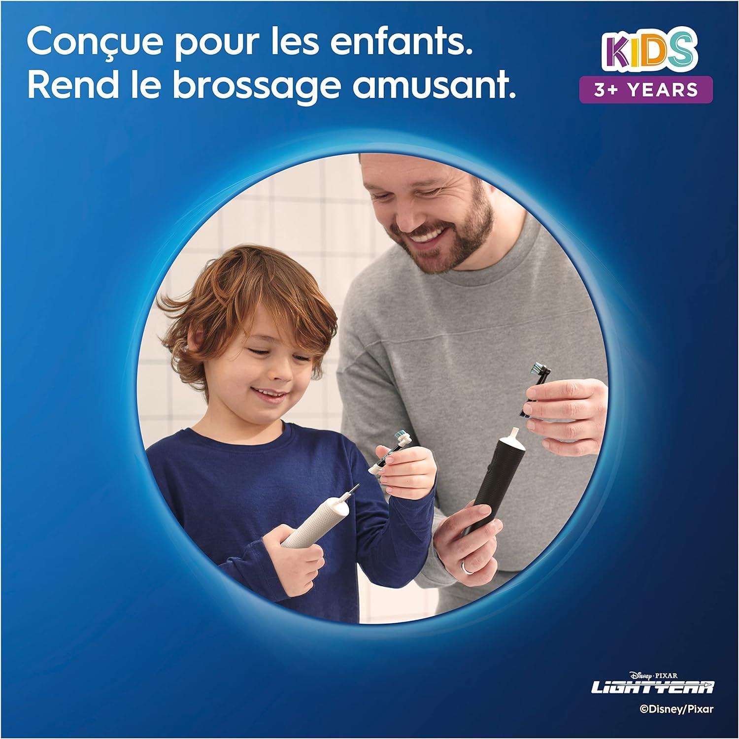 Oral-B Kids Electric Toothbrush Disney Buzz Lightyear Handle | Ages 3 ...