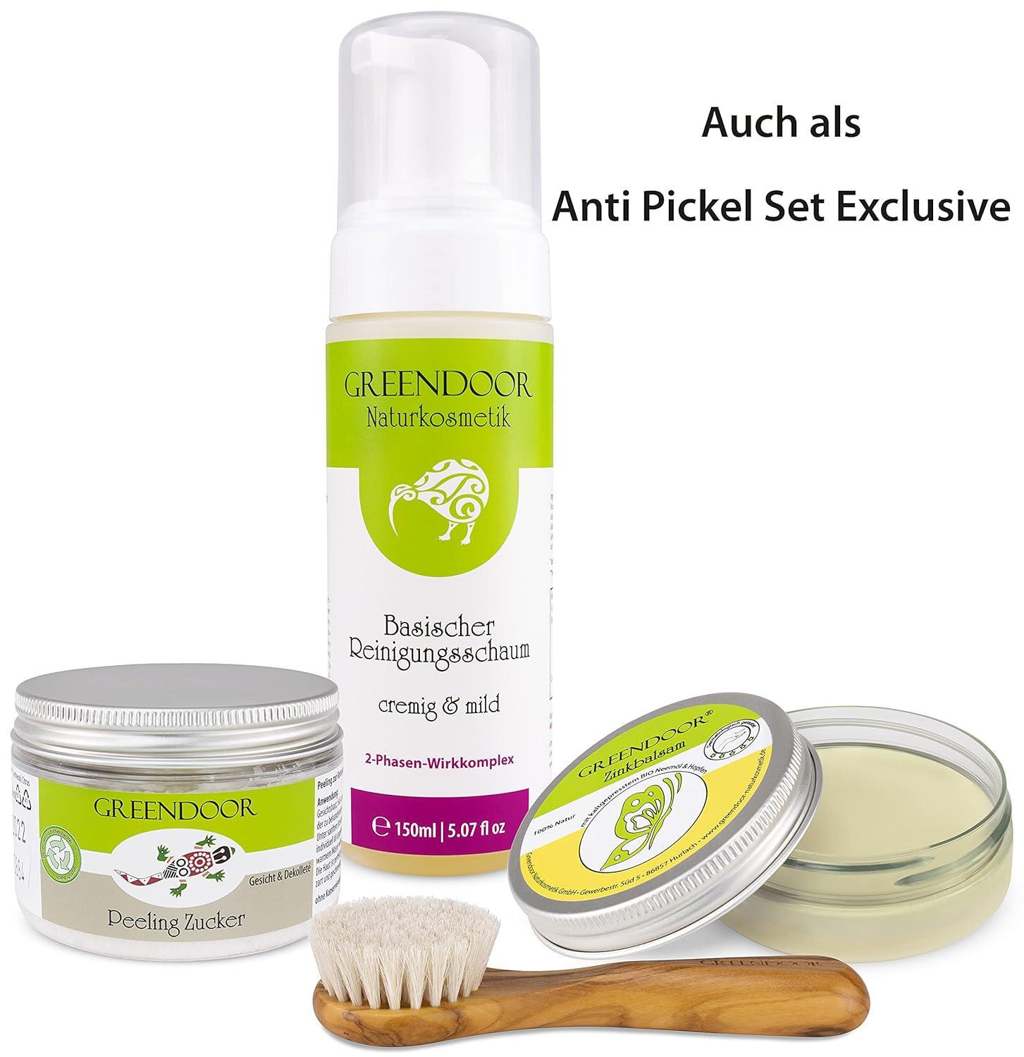 Greenendoor Anti-Pimple Set: Natural Balm & Foam to Reduce Pimples ...